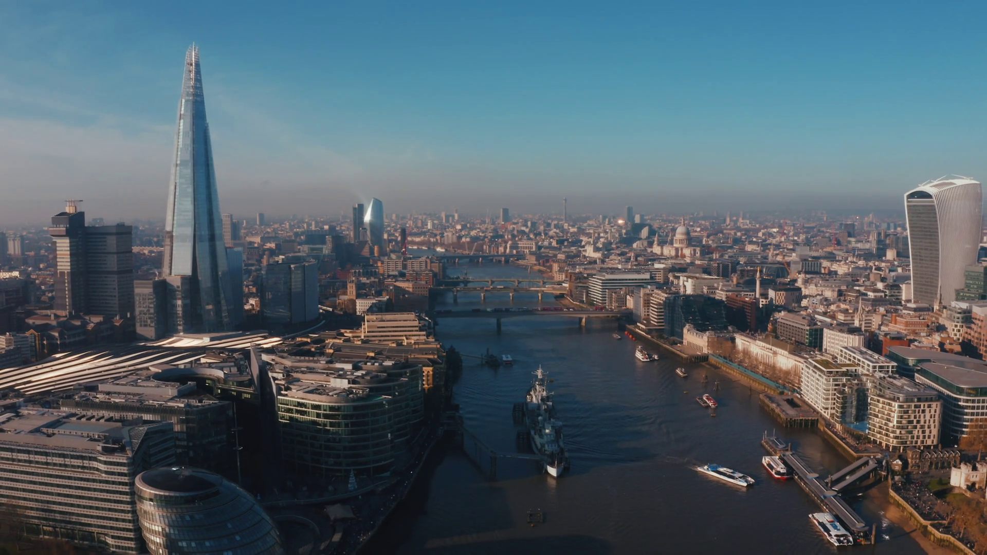 South London Aerial City View Around Stock Footage SBV-337958132 ...