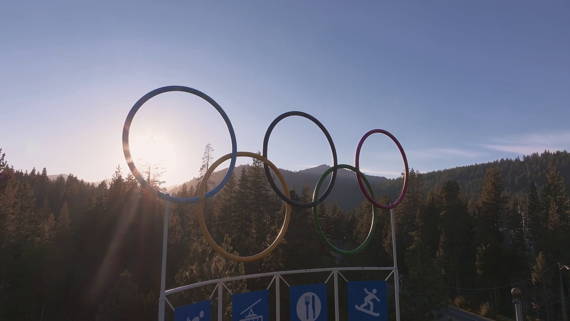 Monument Sign At Intersection In Olympic Stock Footage SBV-348724321 ...