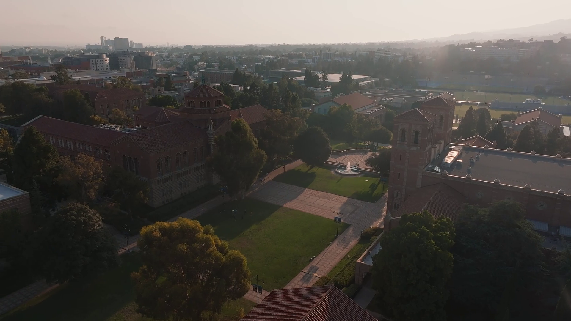 Aerial View Of Ucla Campus In Westwood Los Stock Footage SBV-348724337 ...