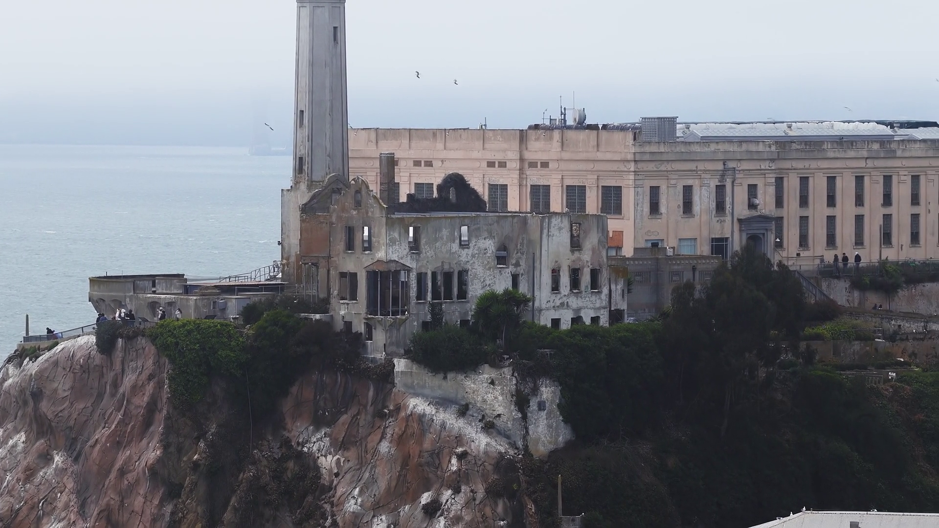 Alcatraz Island's Iconic Prison Building Stock Footage SBV-352882018 ...