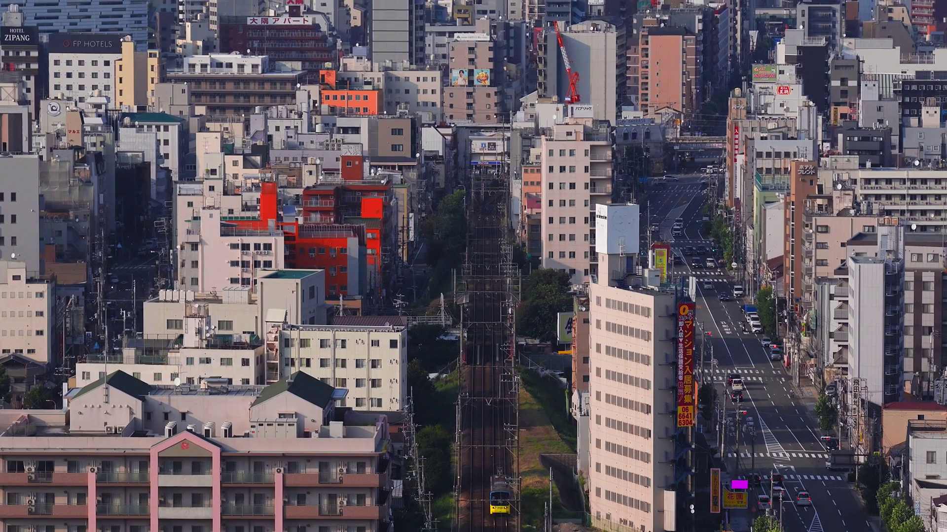Aerial View Of Osaka Japan Showing High Rise Stock Footage SBV ...