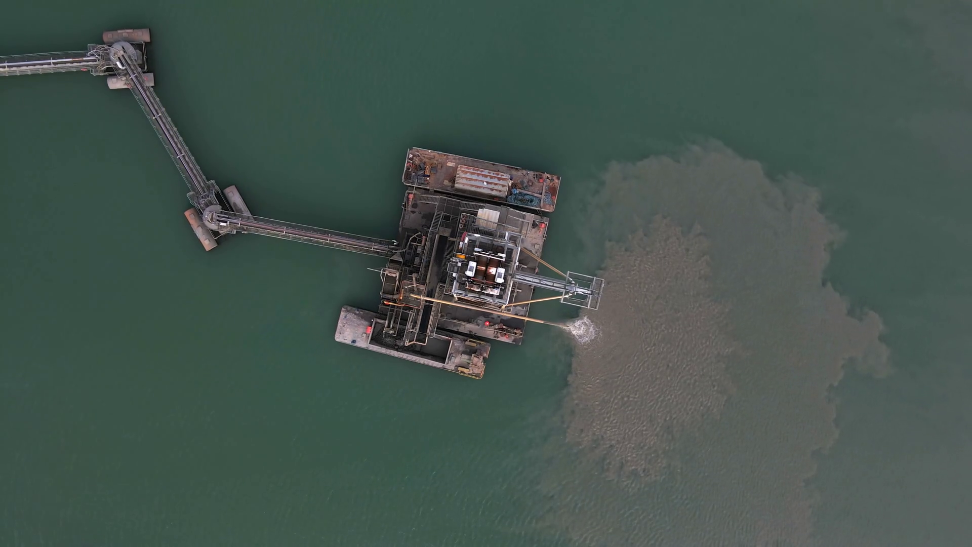 Sand Dredger Machine Dredging Sand Gravel Stock Footage SBV-348393413 ...