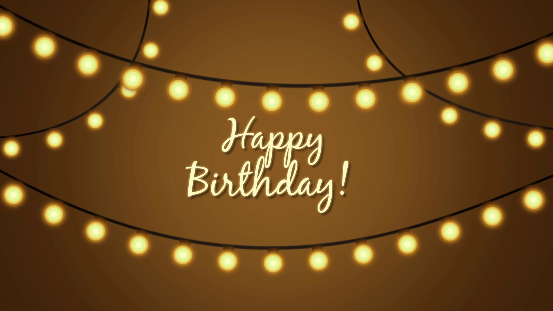 Animated Closeup Happy Birthday Text On Stock Motion Graphics SBV ...
