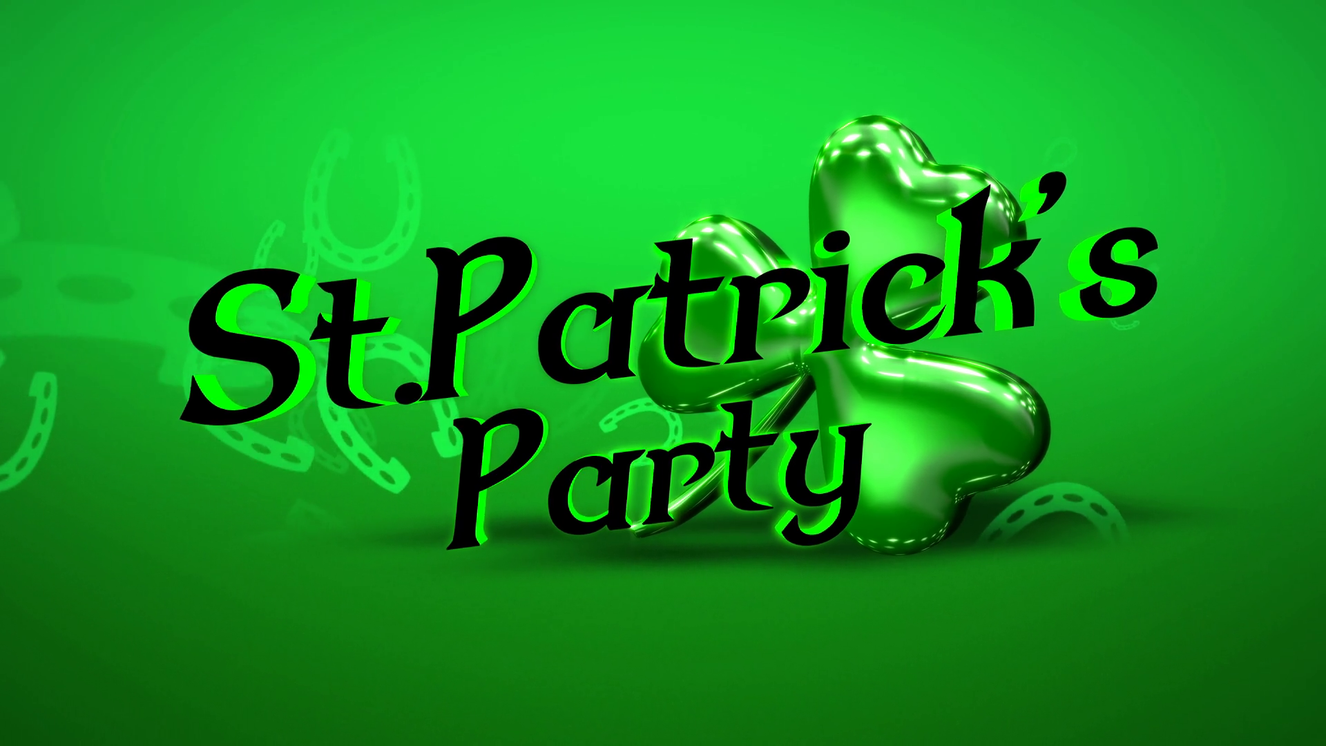 Animation Closeup St Patricks Party Text Stock Motion Graphics SBV ...