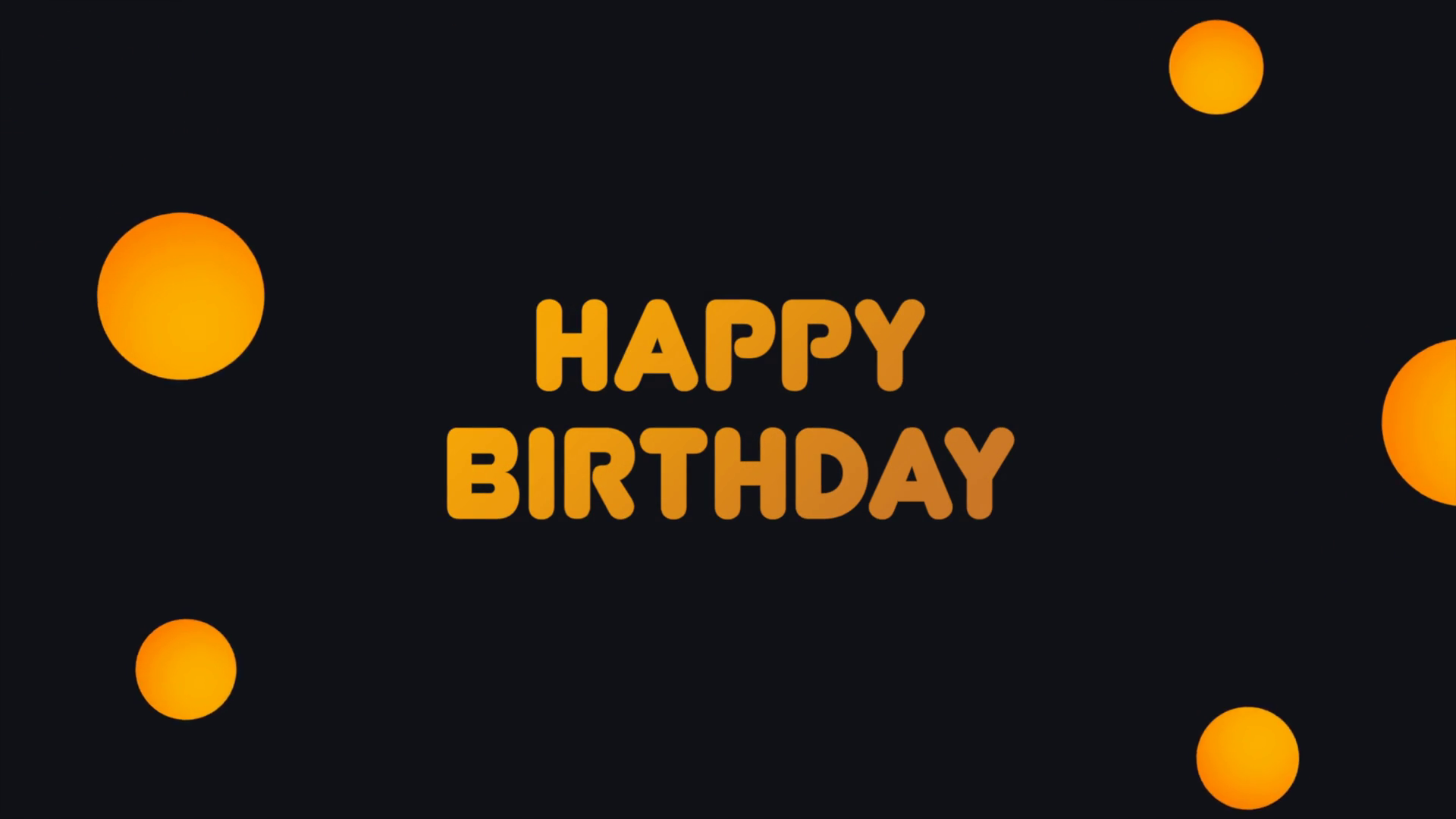 Animation Intro Text Happy Birthday On Black Stock Motion Graphics SBV ...