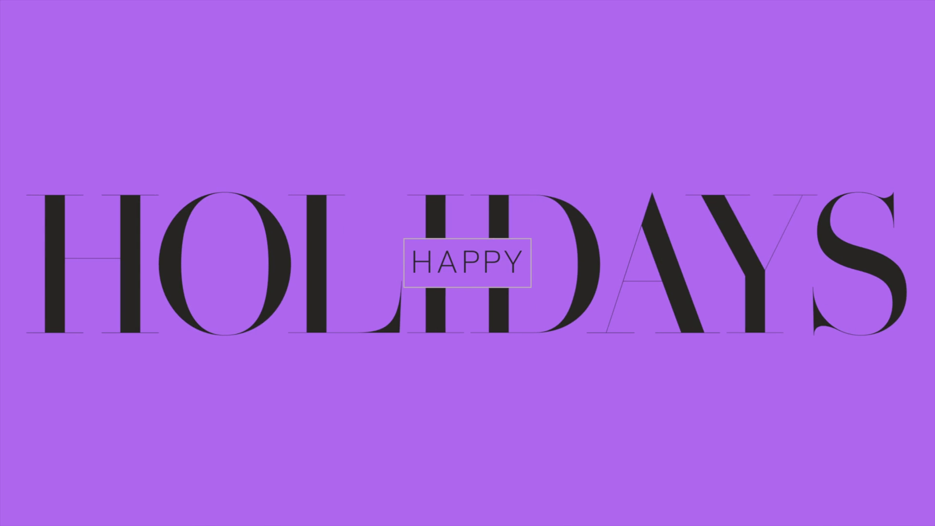 Animation Intro Text Happy Holidays On Stock Motion Graphics SBV ...