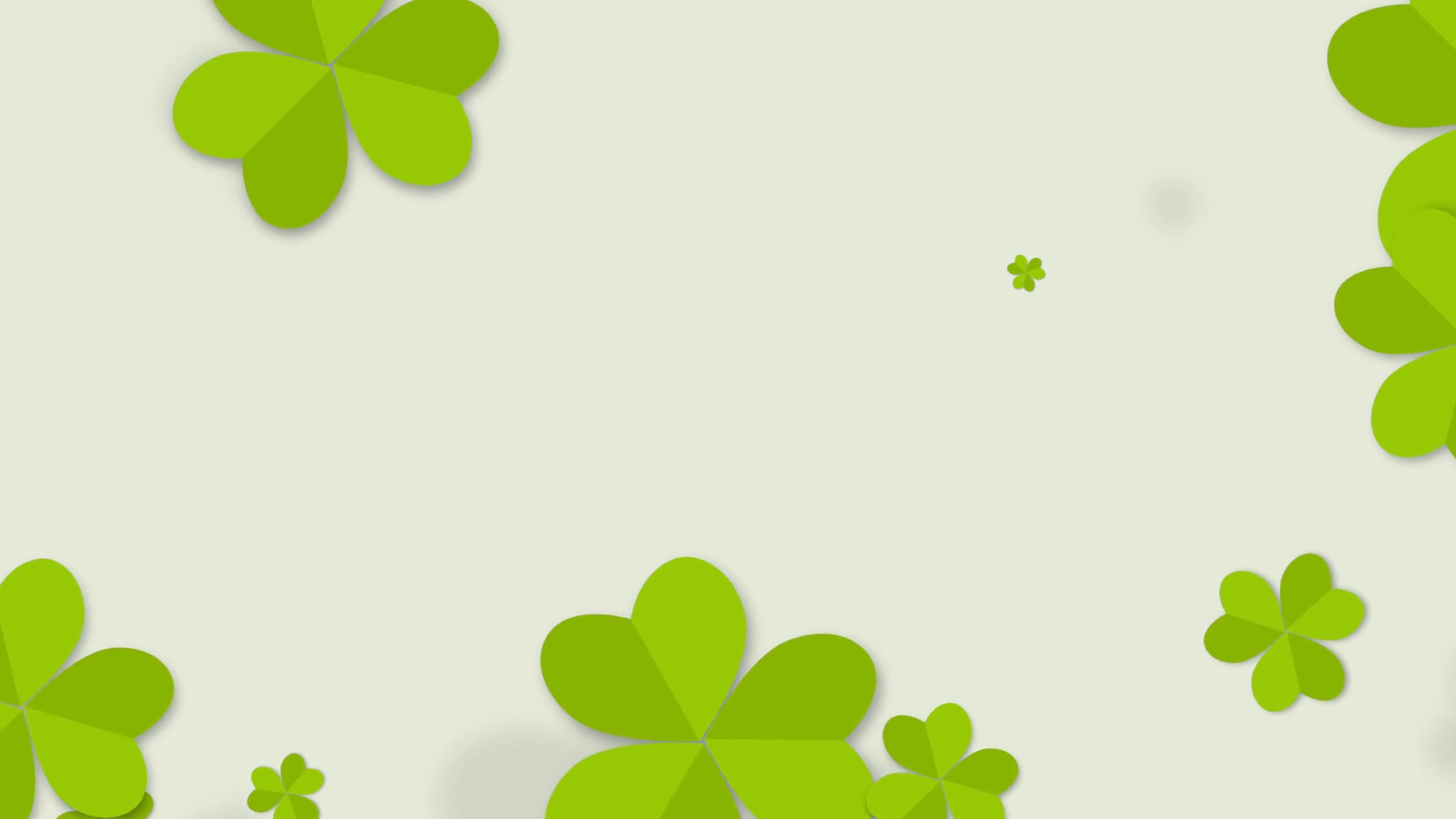 Motion Green Shamrocks Saint Patricks Day Stock Motion Graphics SBV ...