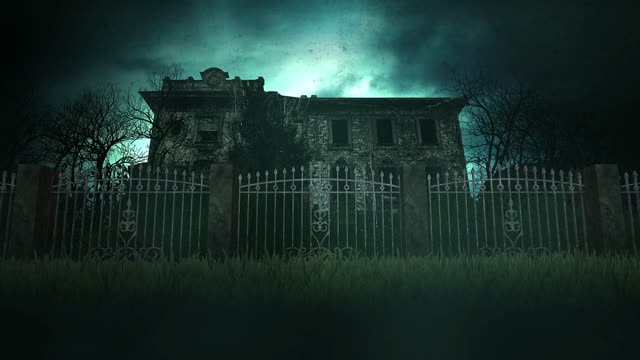 Scary House | Nature motion backgrounds - Storyblocks