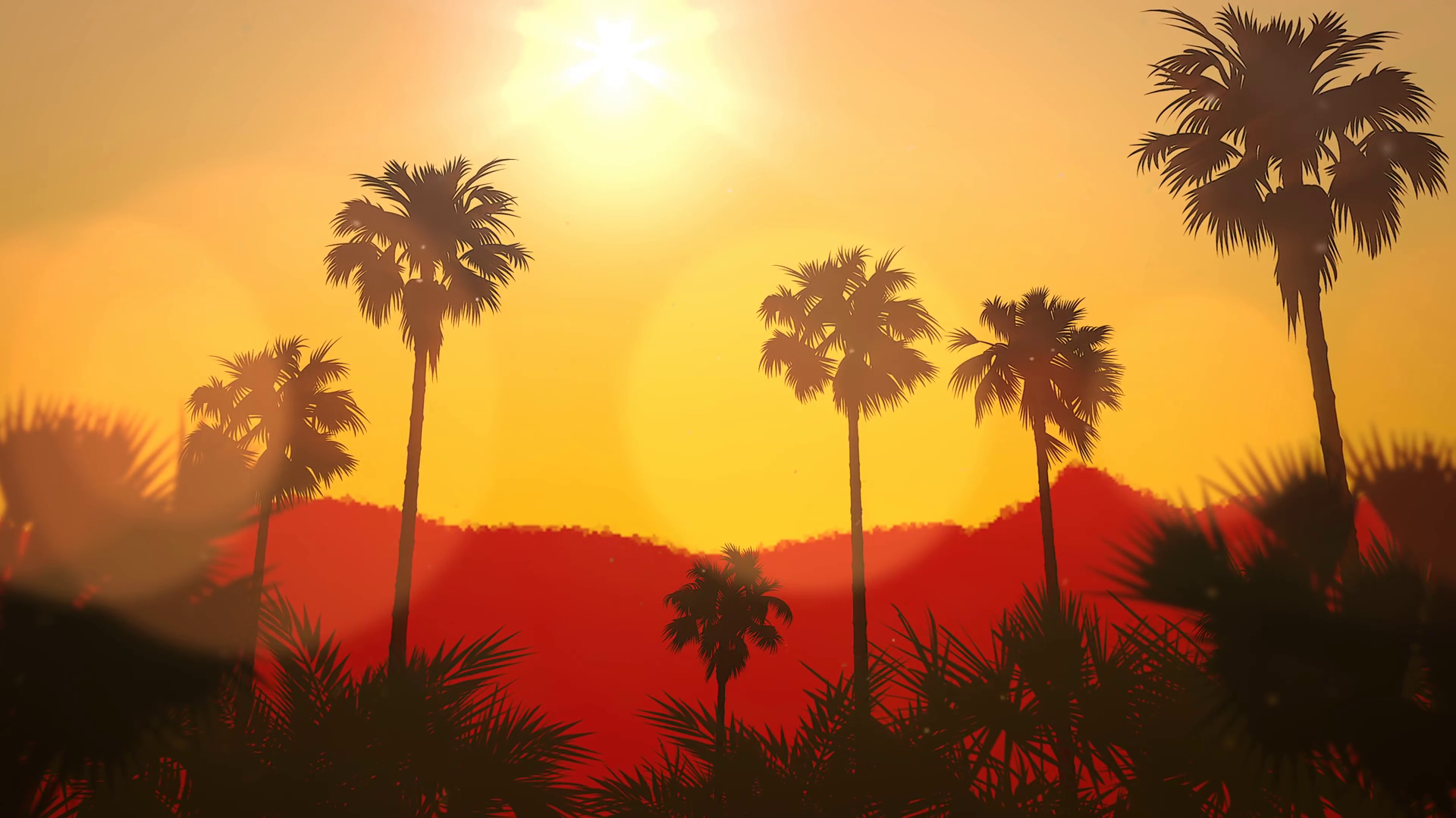 Panoramic View Of Tropical Landscape With Stock Motion Graphics SBV ...