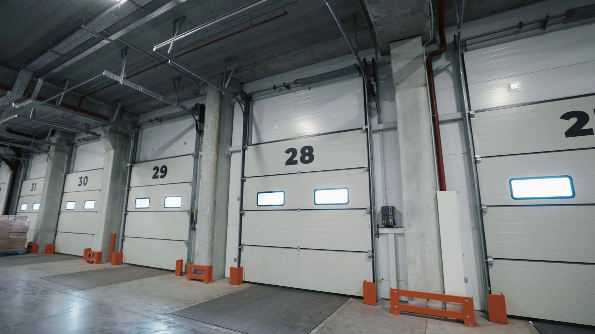 Factory Roller Door Guards Entrance To Stock Footage SBV-351811257 ...