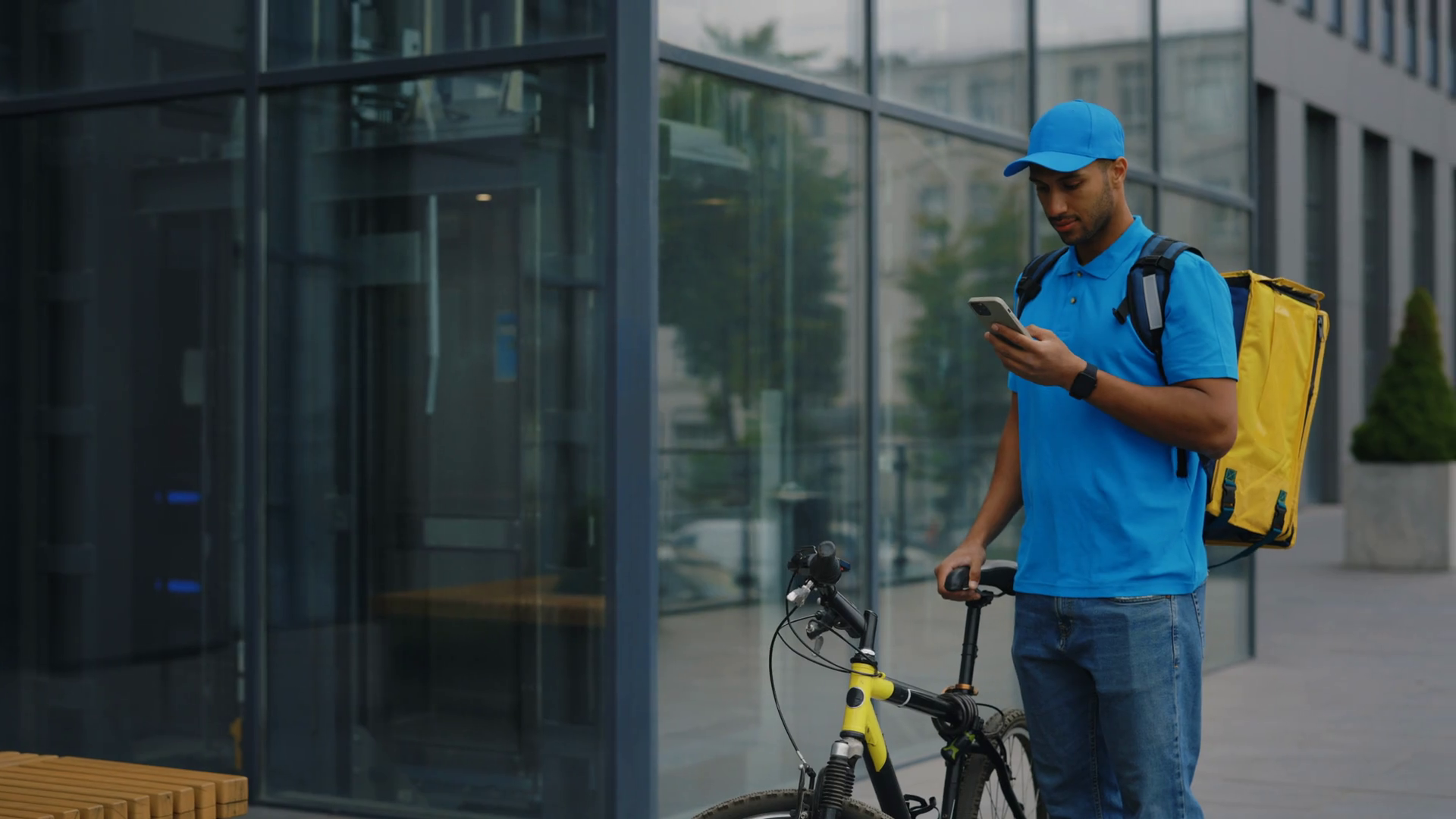 Positive African American Male Courier Stock Footage SBV-347551304 ...