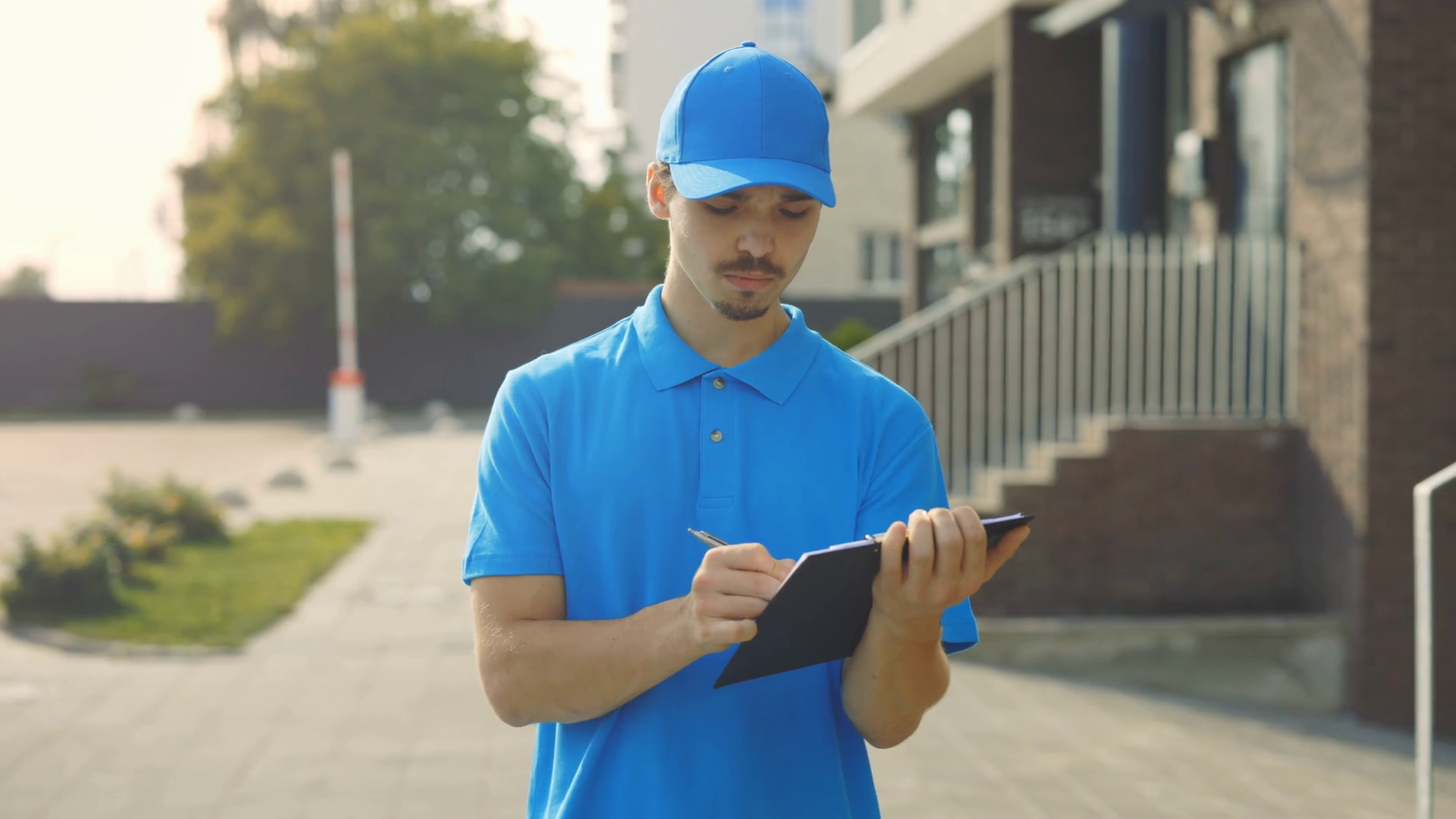 Potrait Of Caucasian Male Real Estate Agent Stock Footage SBV-348516310 ...