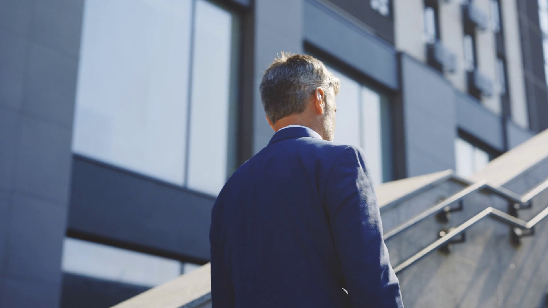 Back View Of Businessman Man Holding Stock Footage SBV-348487741 ...