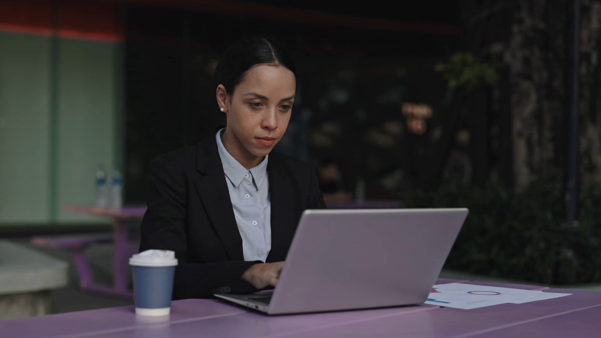 Young Worker Working Remotely From Cafe Stock Footage SBV-348884485 ...