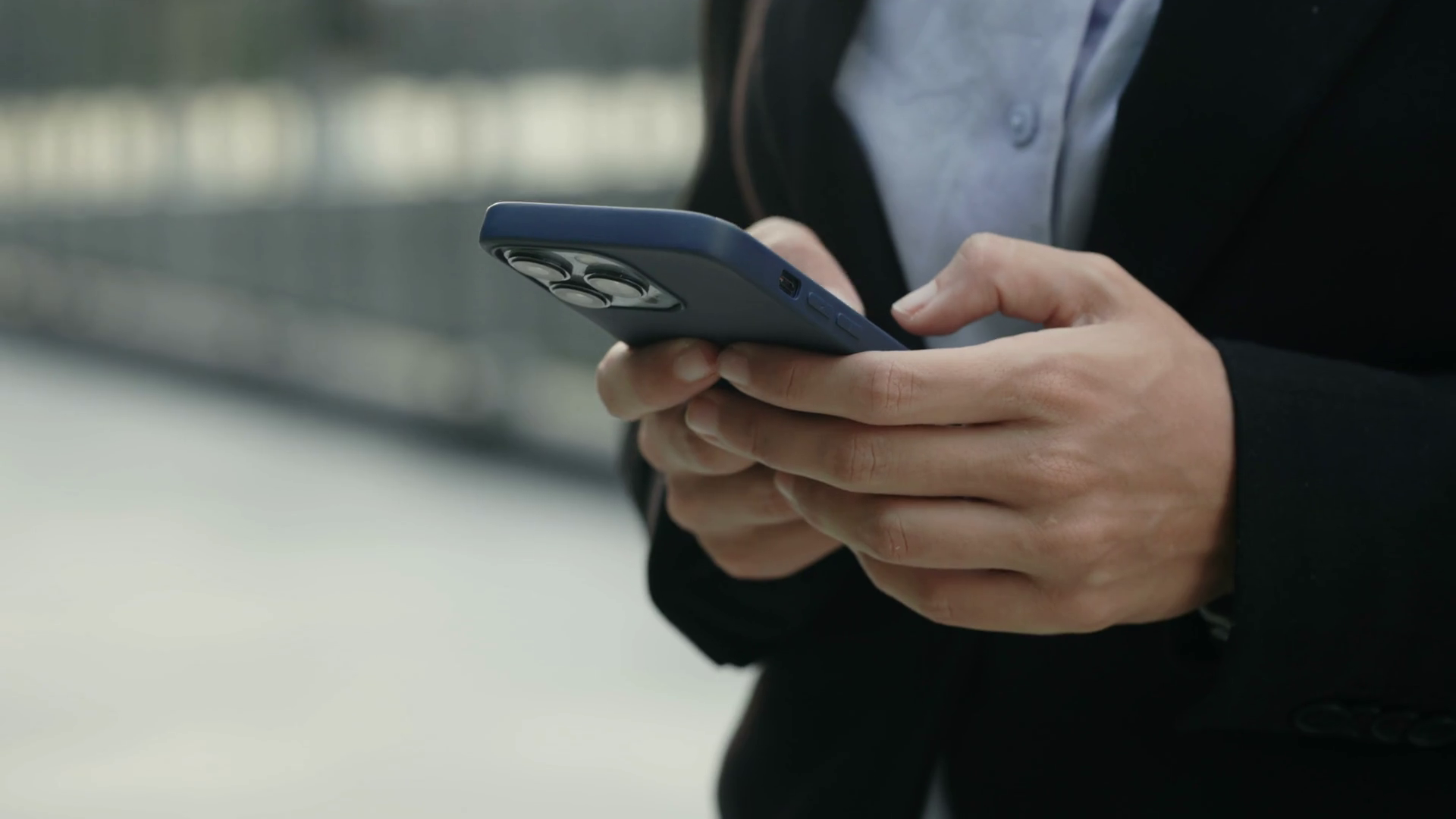 Close-up View Young Lady Hands Hold Phone Stock Footage SBV-348867221 ...