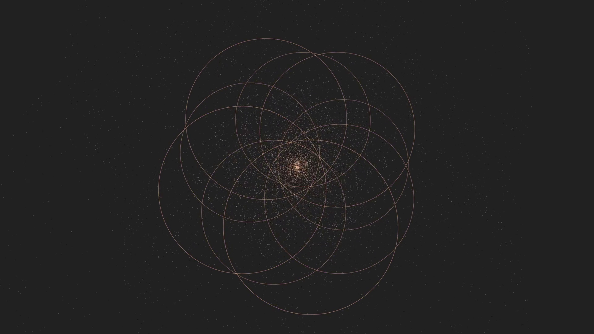 Futuristic Circles Pattern On Black Space Stock Motion Graphics SBV ...