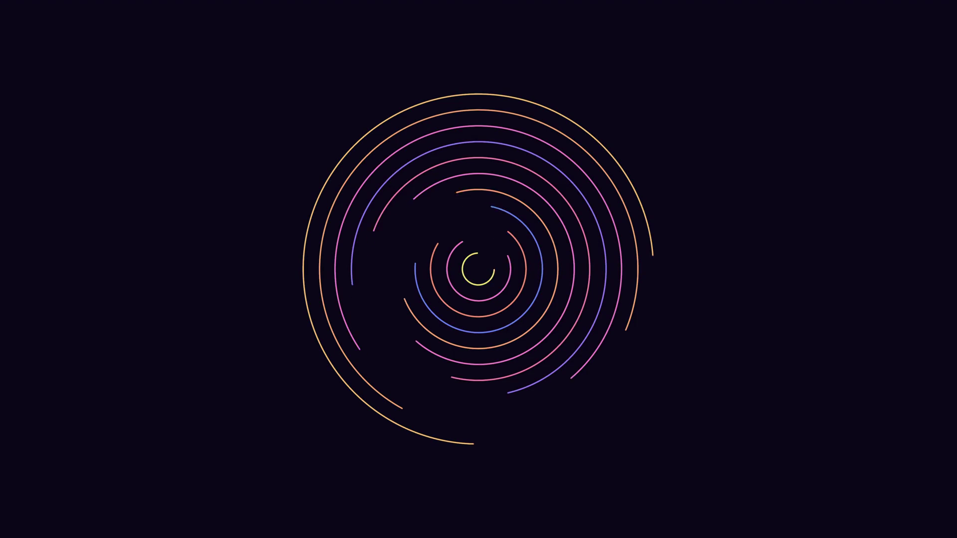 Colorful Illusion Vortex Circles On Black Stock Motion Graphics SBV-347450531 - Storyblocks
