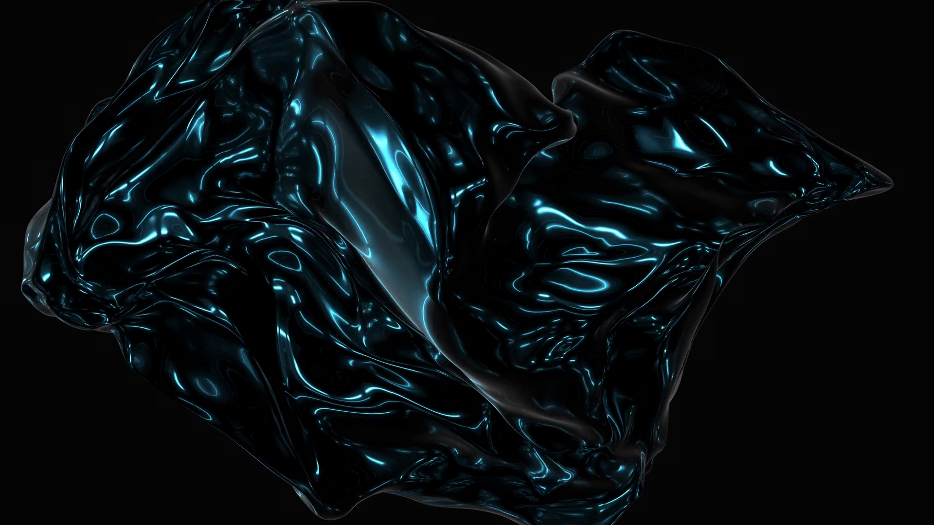 Blue Abstract Liquid Sphere On Black Stock Motion Graphics SBV-347681191 - Storyblocks