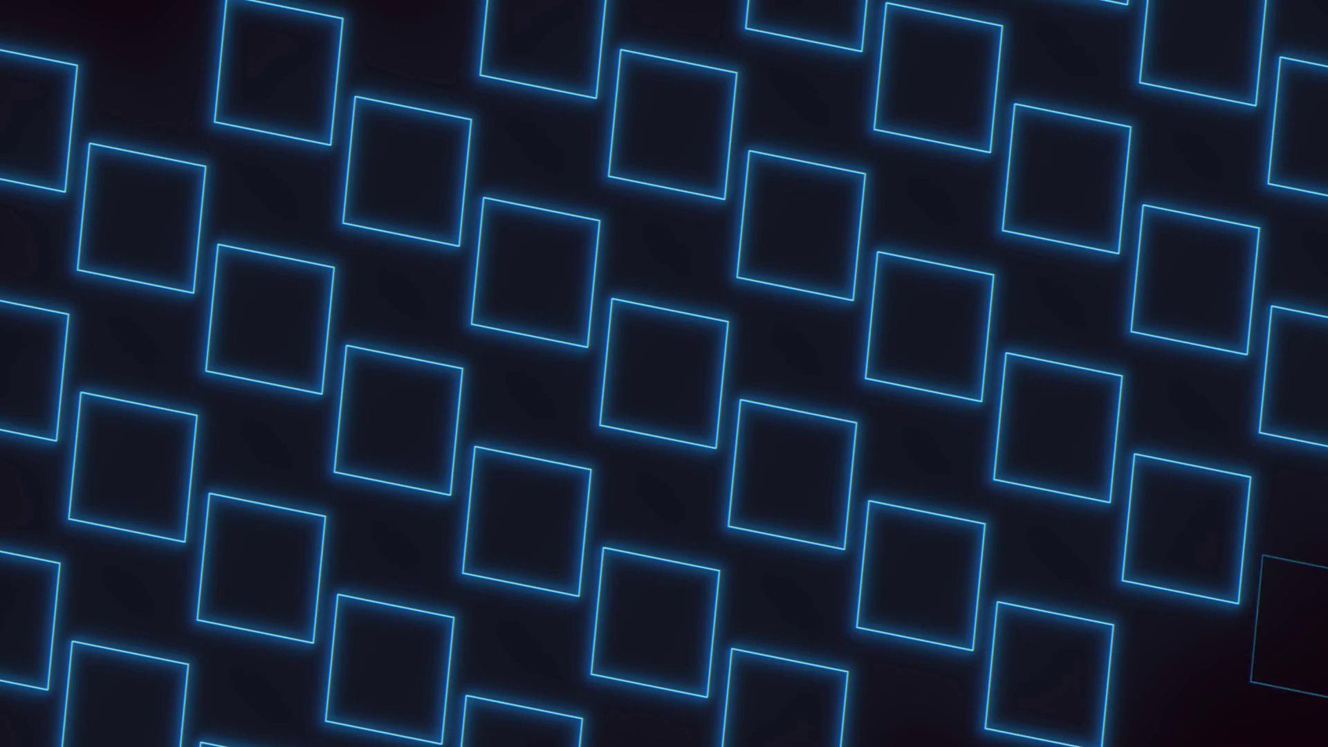 Blue neon squares pattern in retro style, motion abstract business ...