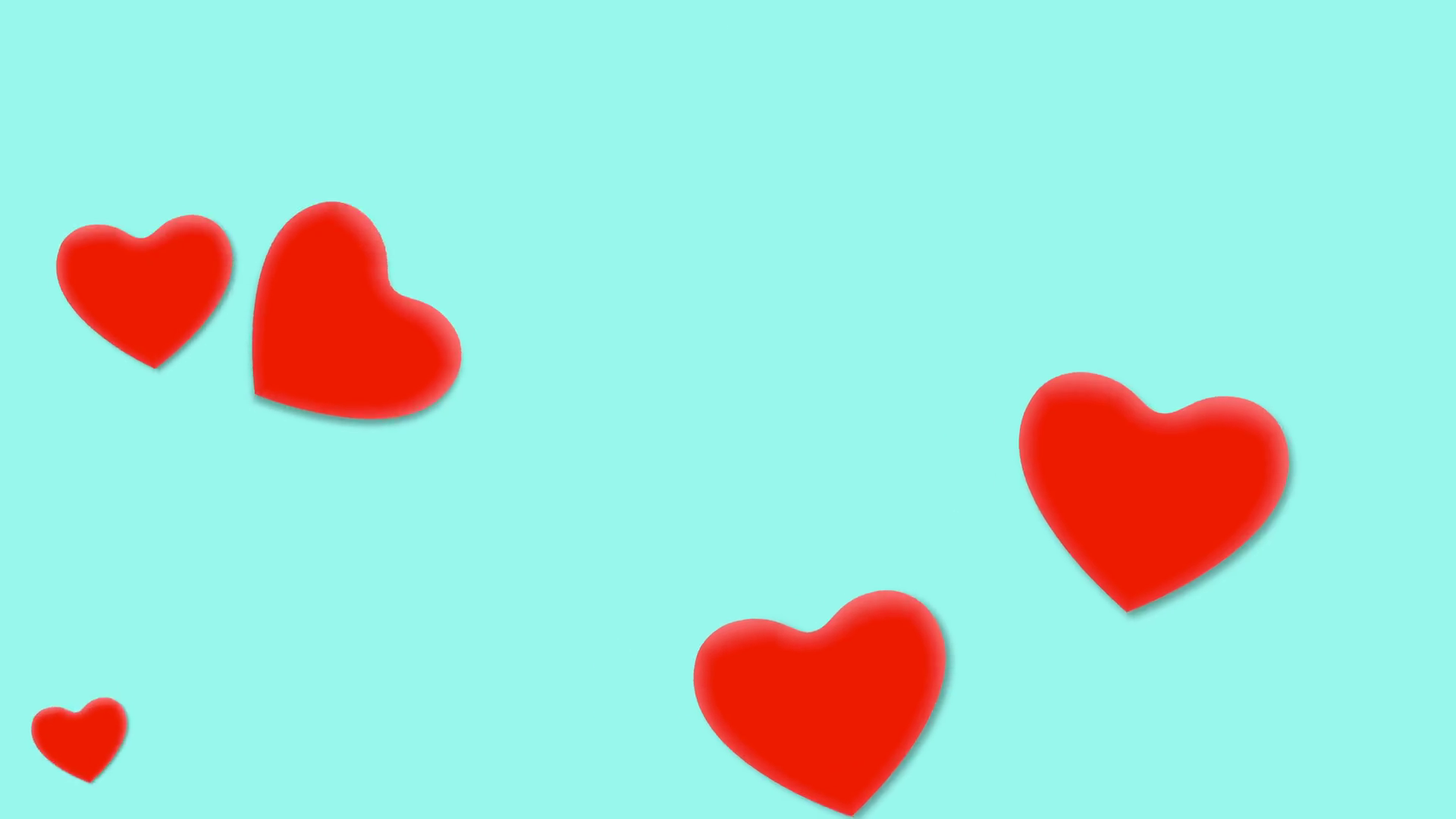 Floating Red Hearts Made Of Paper Flying On Stock Motion Graphics SBV ...