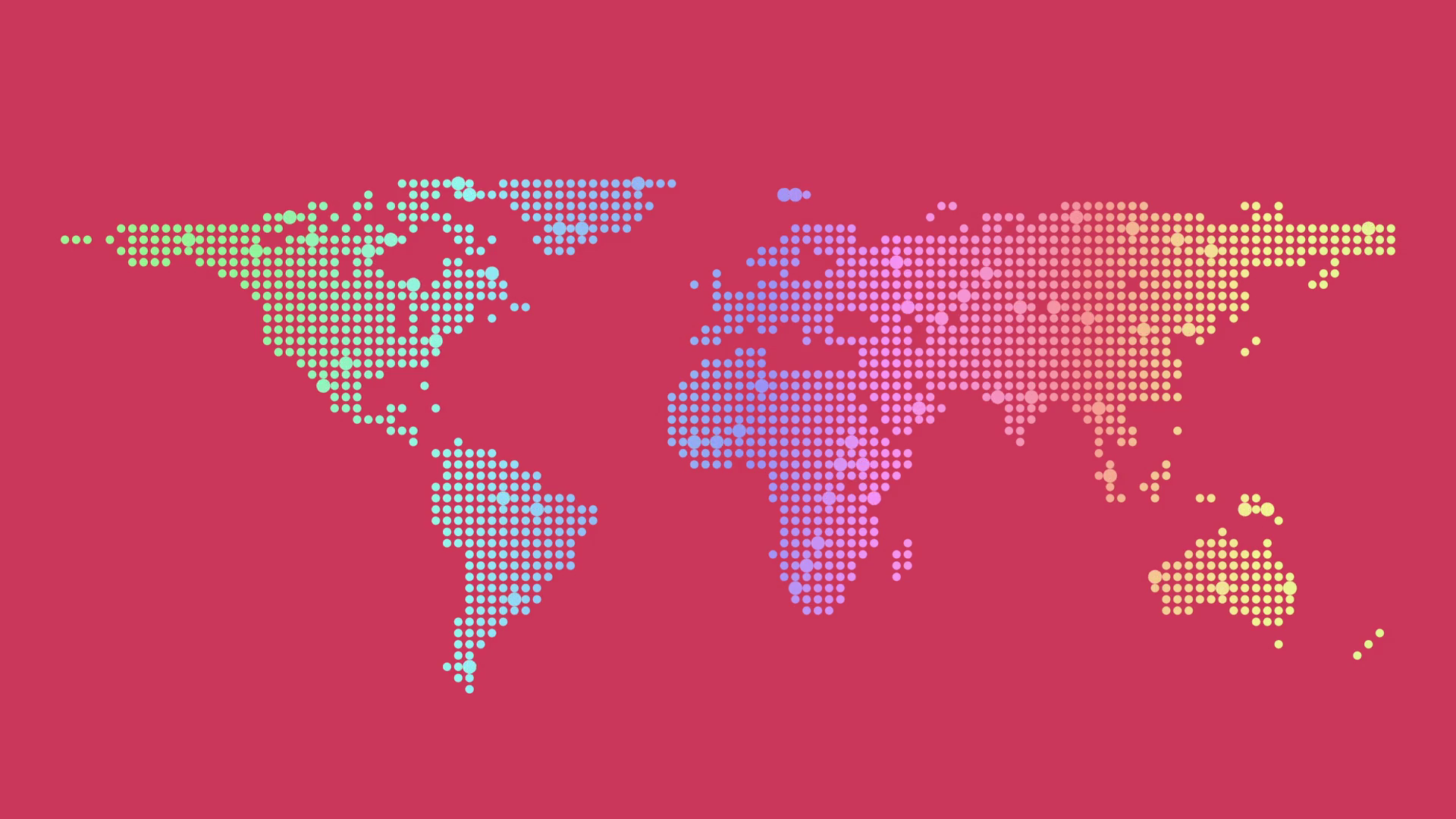 Vibrant World Map On Pink Background Stock Motion Graphics SBV ...