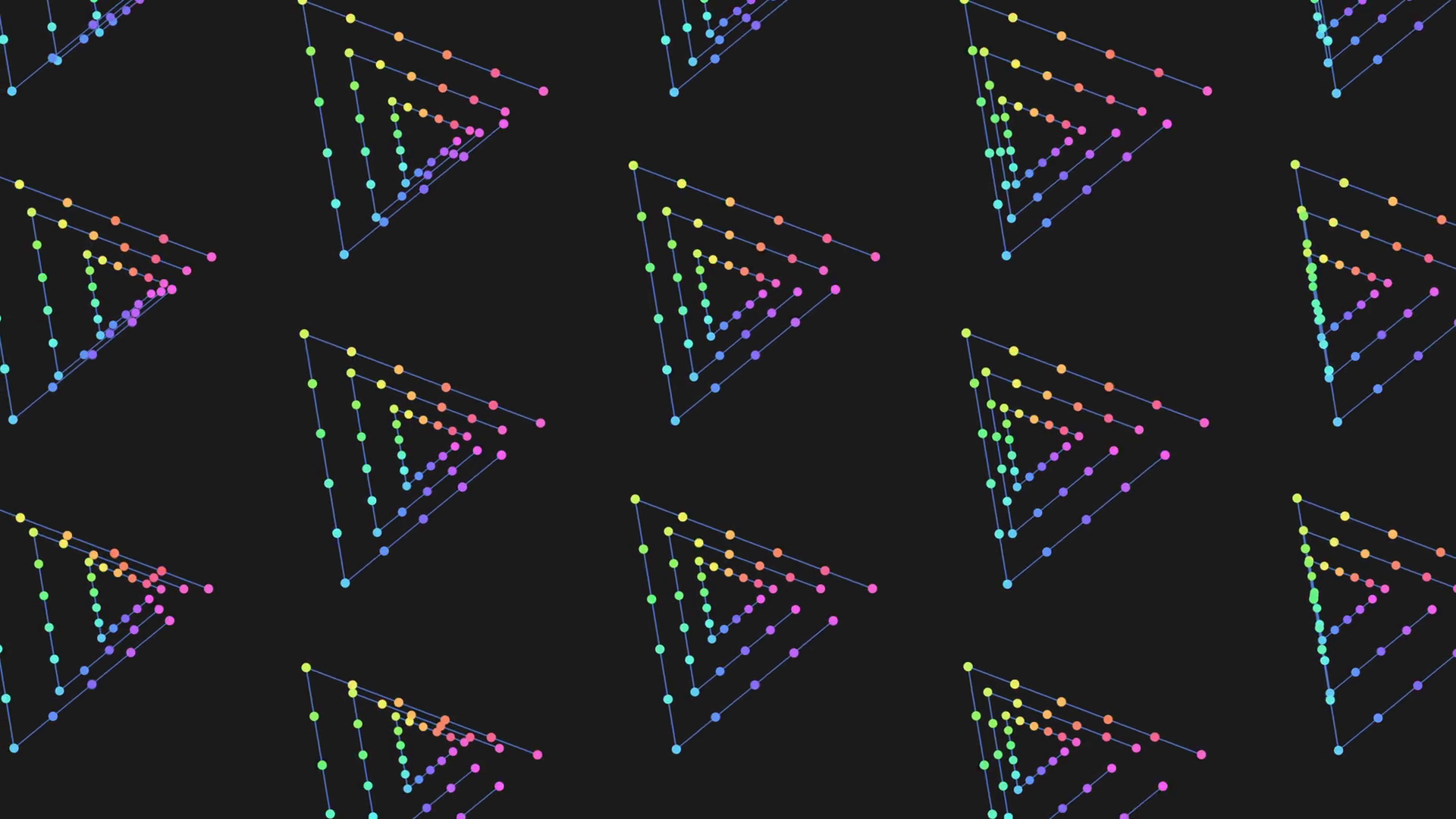 Digital Seamless Triangles Pattern With Neon Stock Motion Graphics SBV ...
