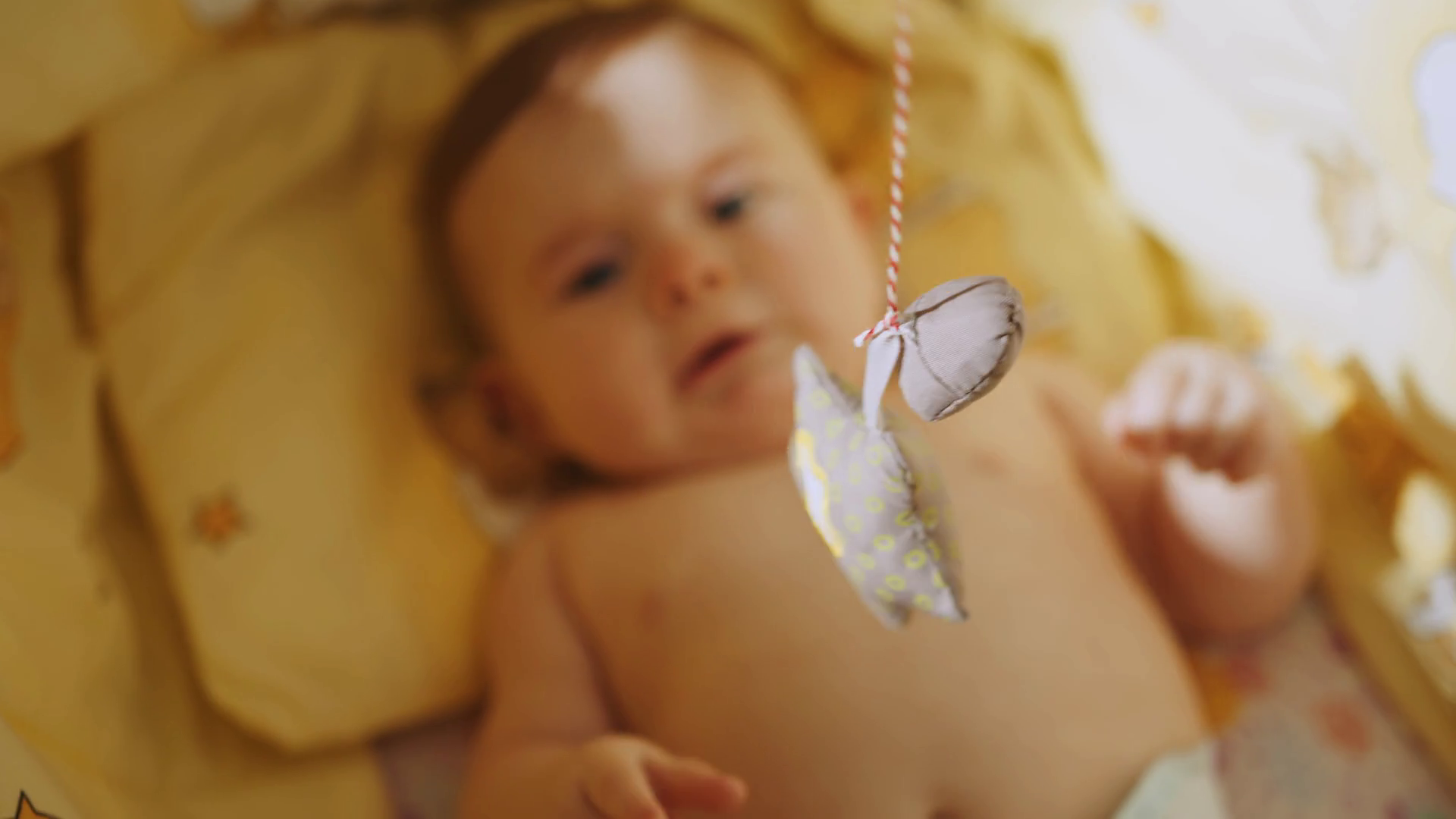 Playful Portrait Of Excited Neonate Toddler Stock Footage SBV-348452566 ...