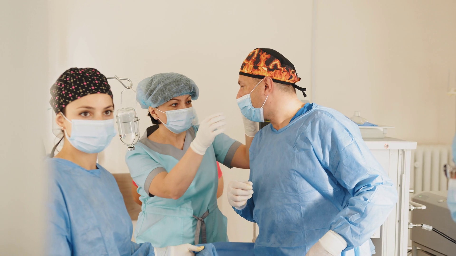 During Operation In Operating Room Nurse Stock Footage SBV-348507968 ...