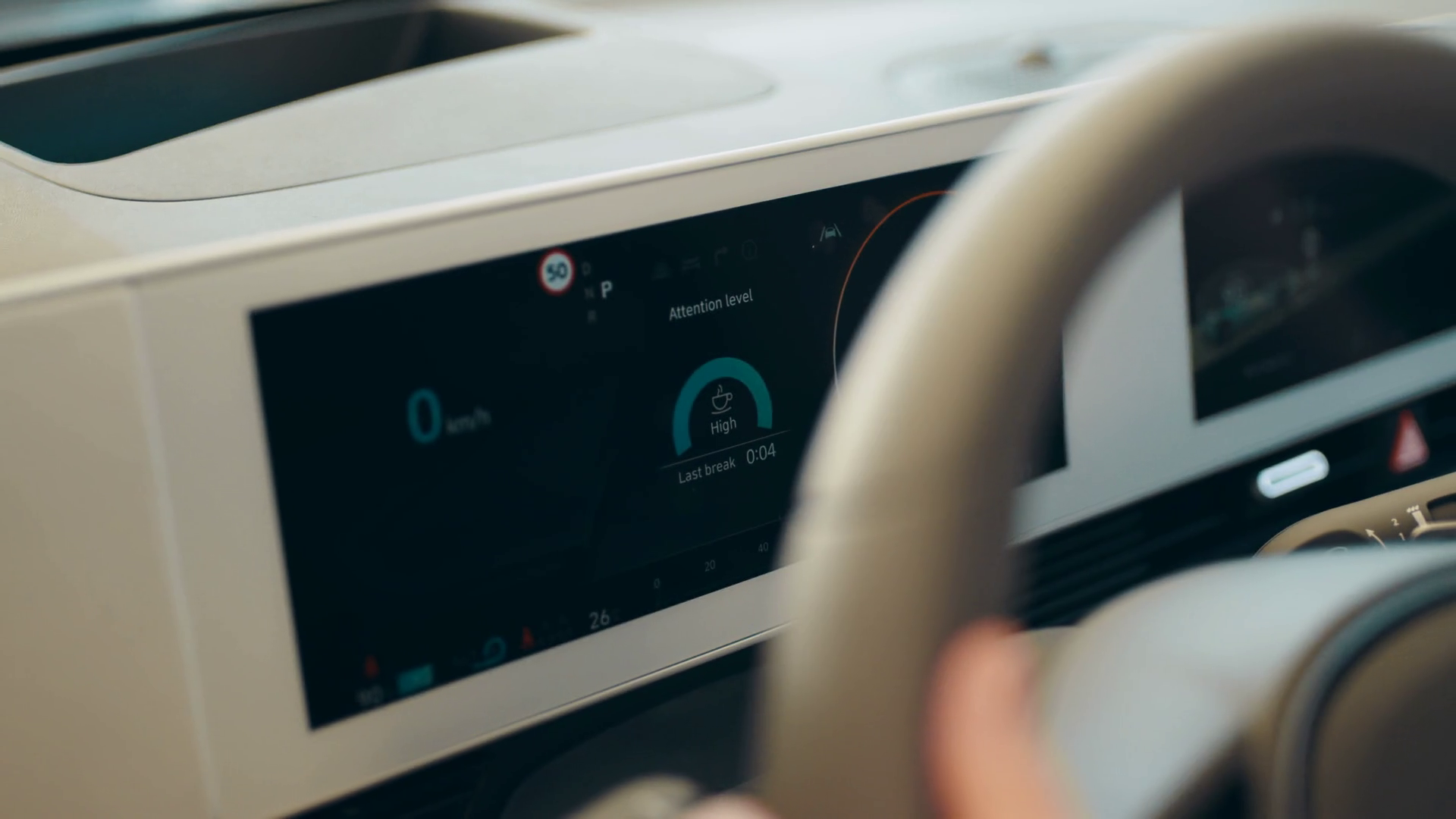 Driver Attention Warning Function Daw On Stock Footage SBV-348457261 ...