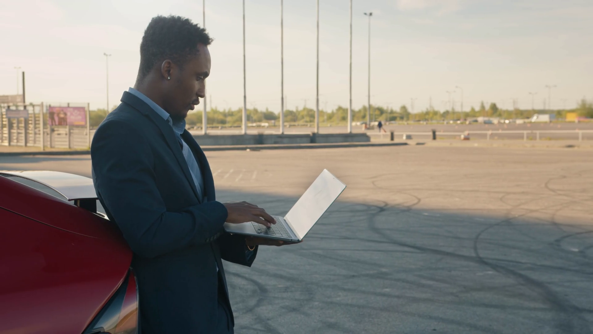 Close Up African American Businessman Typing Stock Footage SBV ...