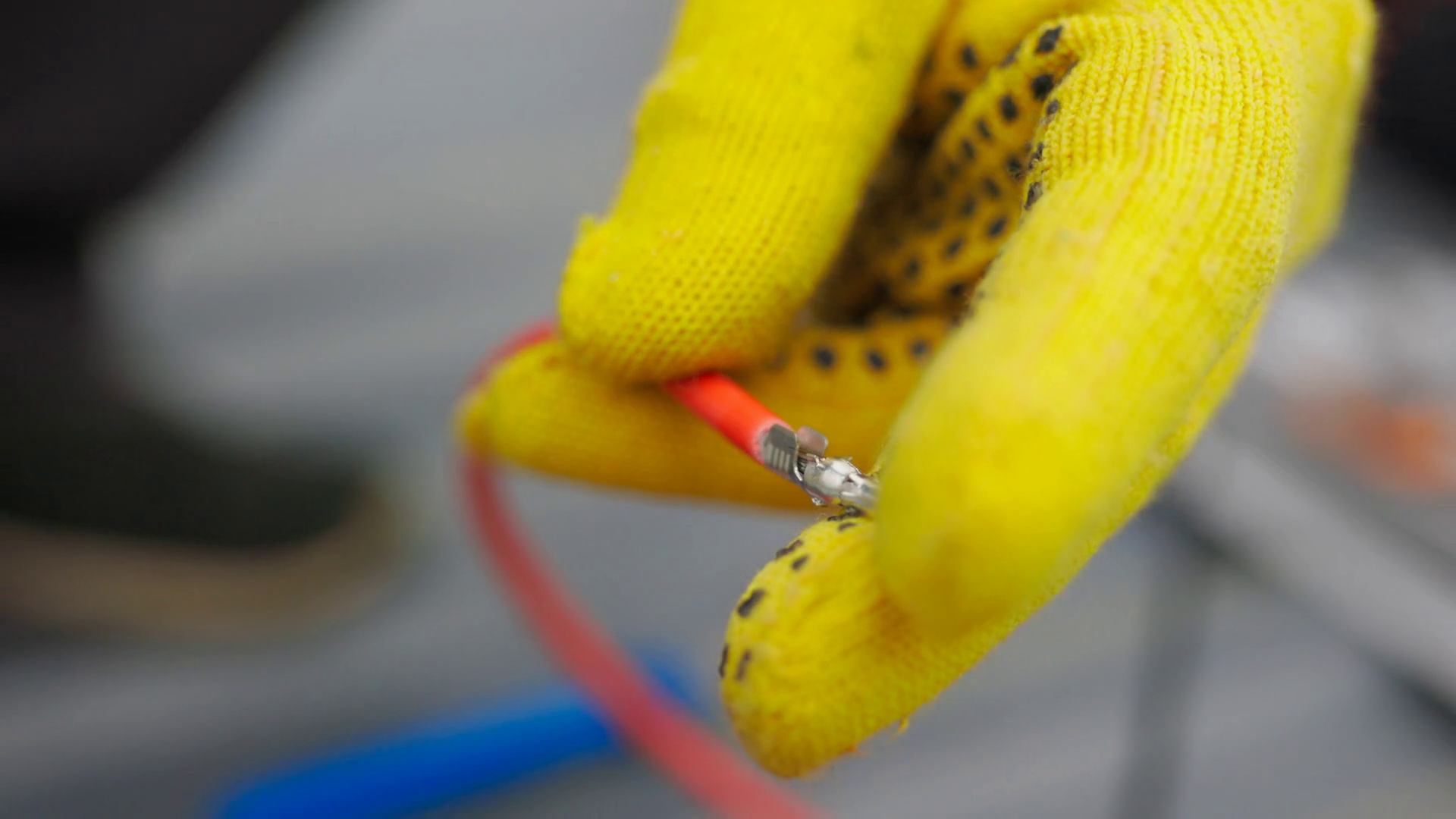 Electrician Technician Worker With Wire Stock Footage SBV-348476686 ...