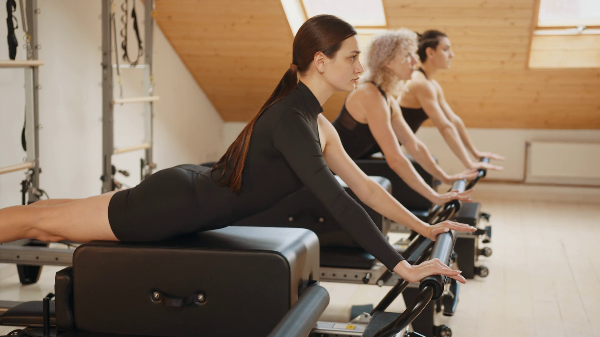 Group Of Active Women In Activewear Doing Stock Footage SBV-348436406 ...