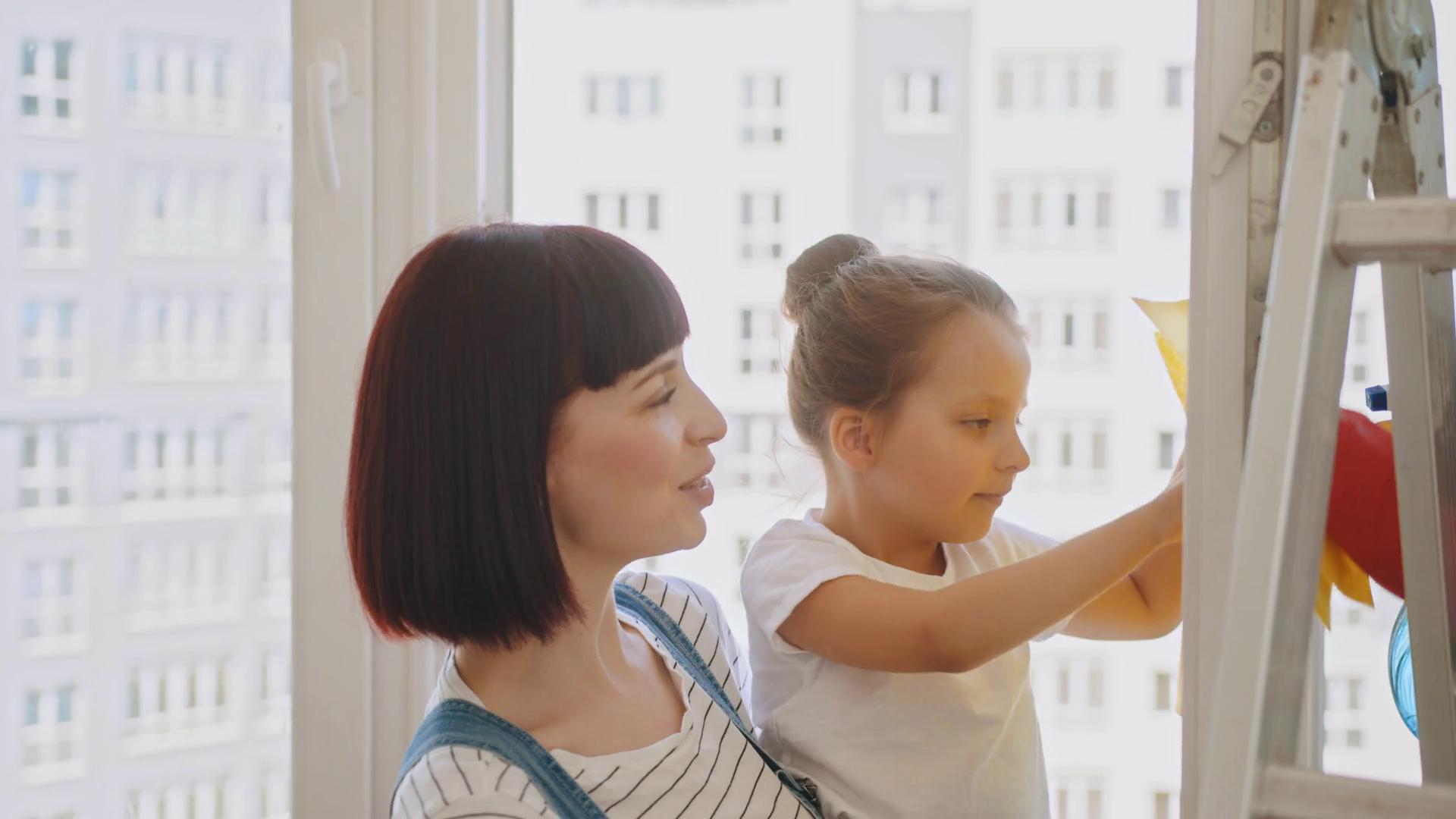 Kids Clean House Children Help At Home Stock Footage SBV-348450313 ...