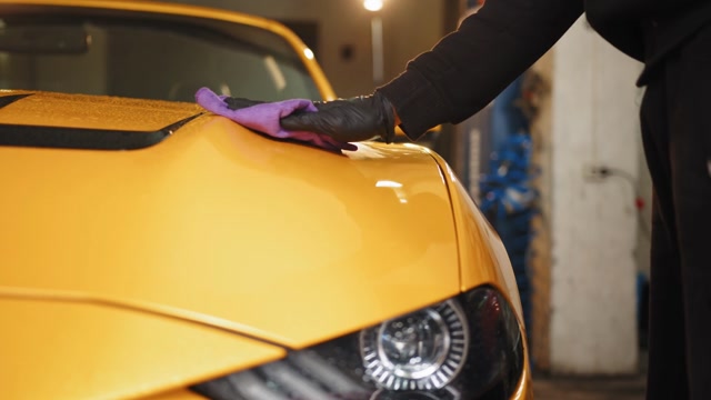 Shiny Cars Being Detailed Stock Footage: Royalty-Free Video Clips ...