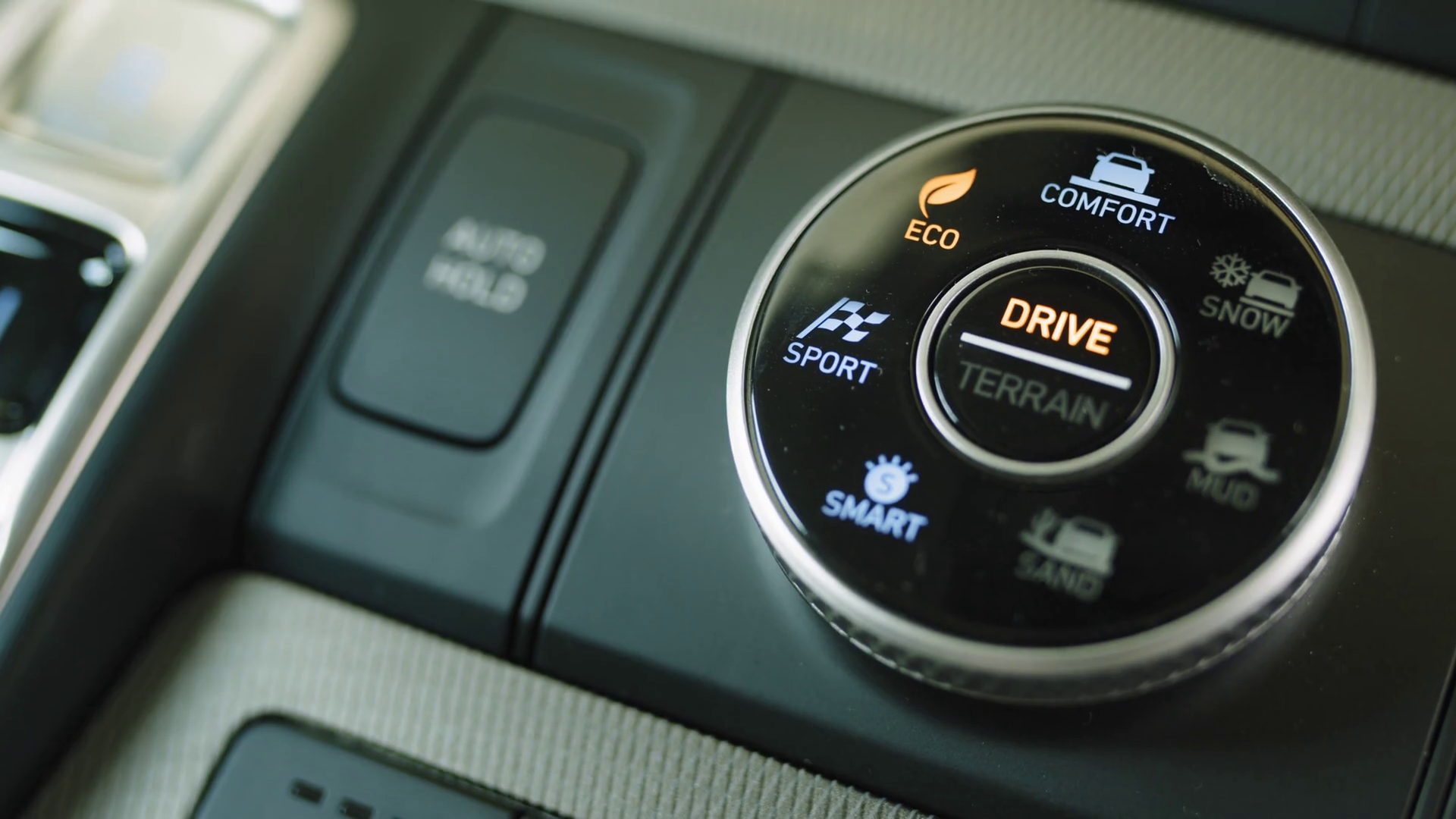 A Detail With Sport Mode Switch In Car Stock Footage SBV-348440081 ...