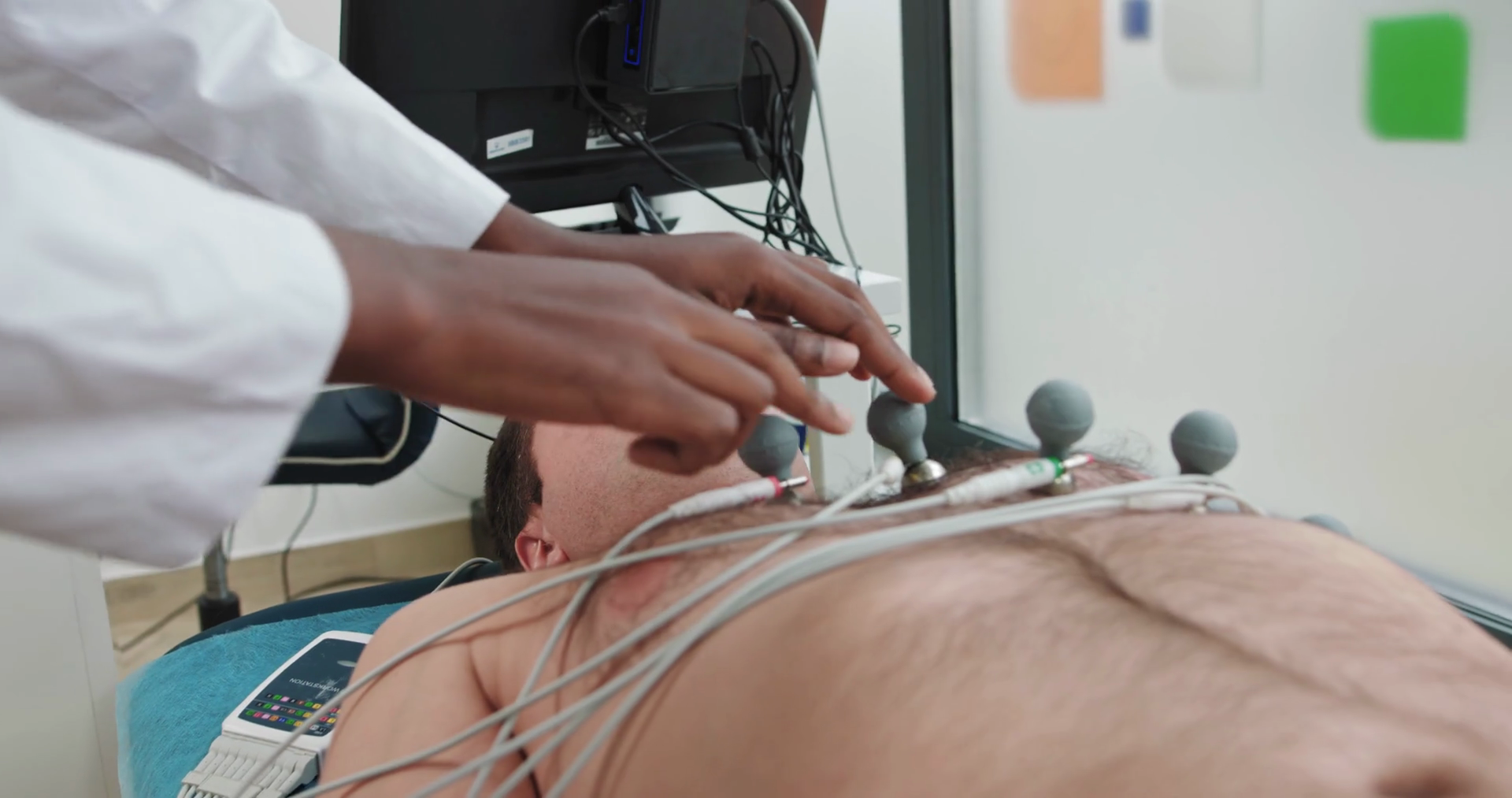 Doctor Cardiologist Preparing To Cardiogram Stock Footage SBV-348525698 ...