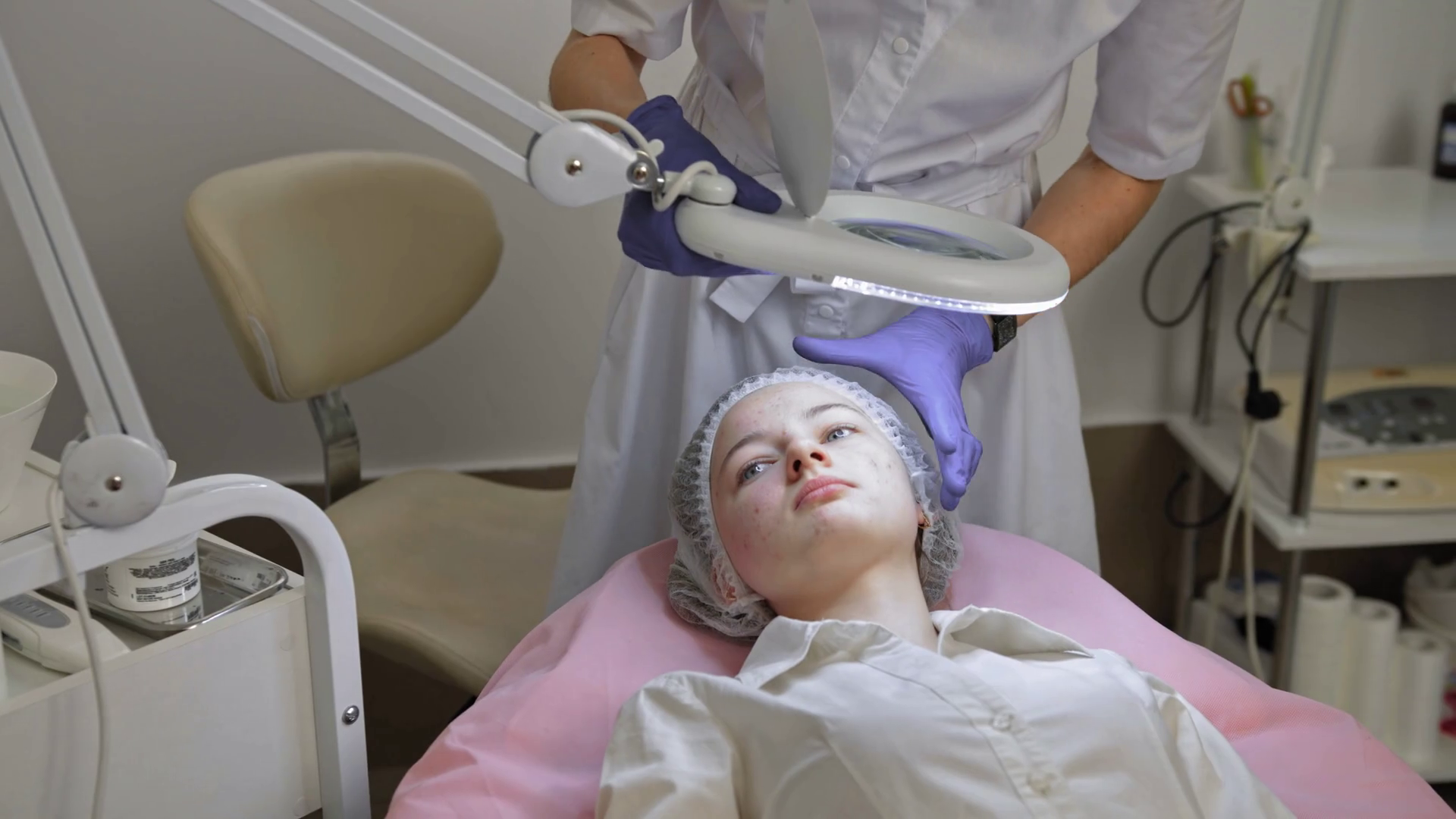 Skin Care Procedure Concept Female Stock Footage SBV-348541871 ...