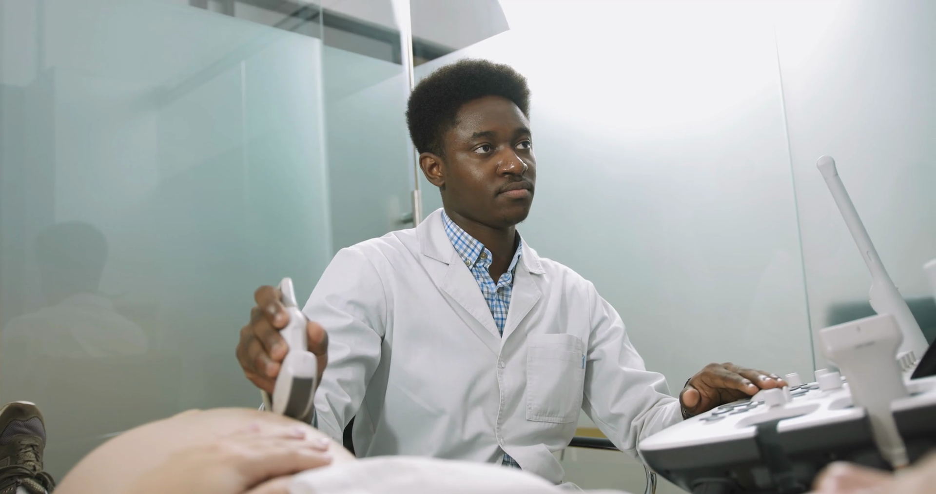 Young High Skilled Male Black Skinned Doctor Stock Footage SBV ...