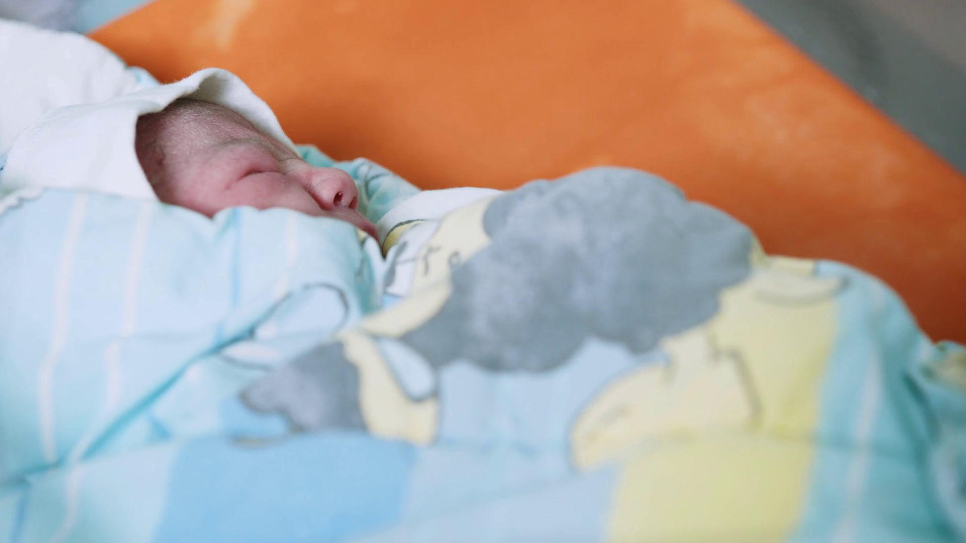 Newborn Baby In Hospital Just Delivery Stock Footage SBV-348618352 ...
