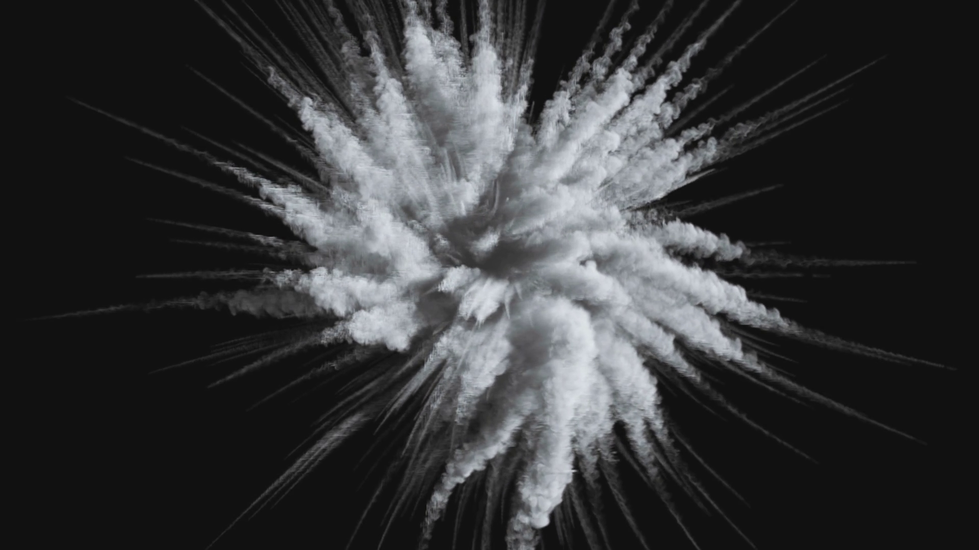 Smoke Explosion With Trailing Effect - Alpha Stock Footage SBV ...