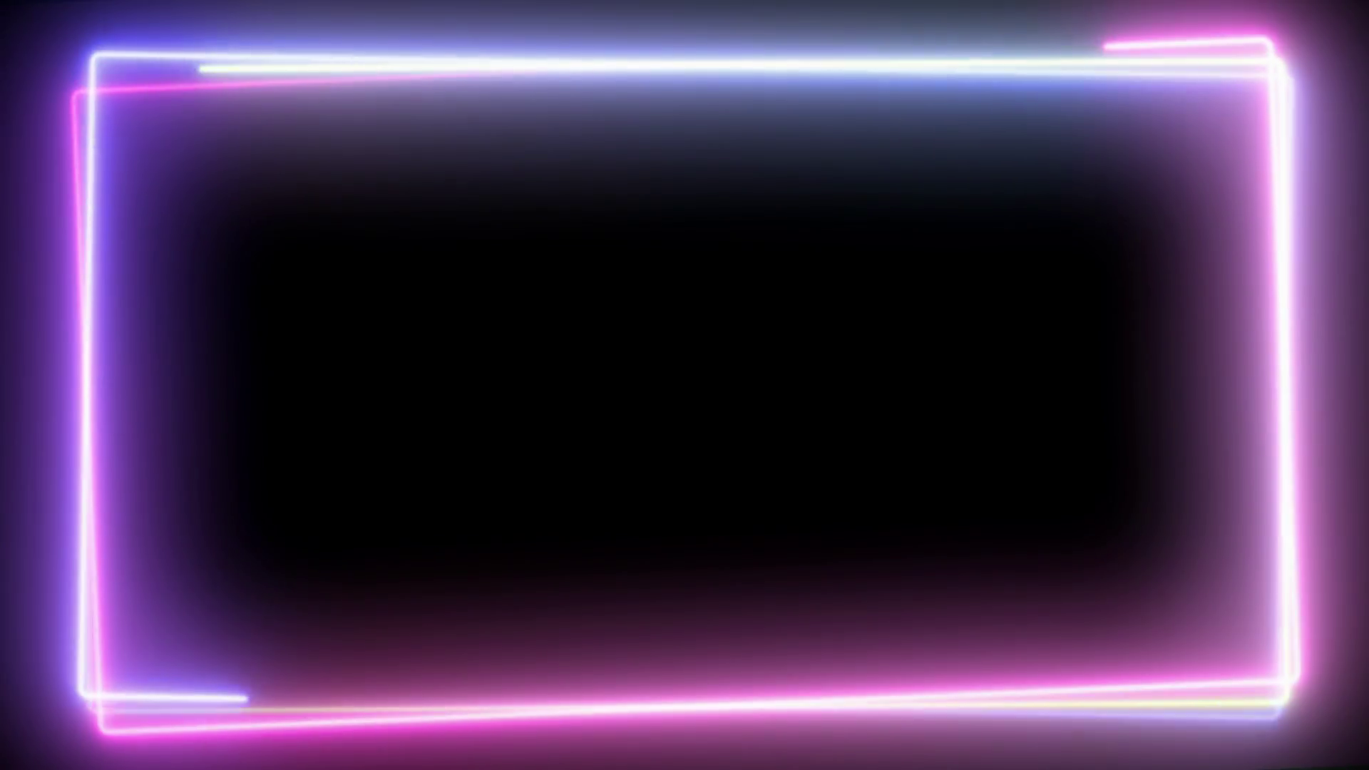 Abstract Neon Frame Fluorescent Light Loop Stock Footage SBV-334100263 ...