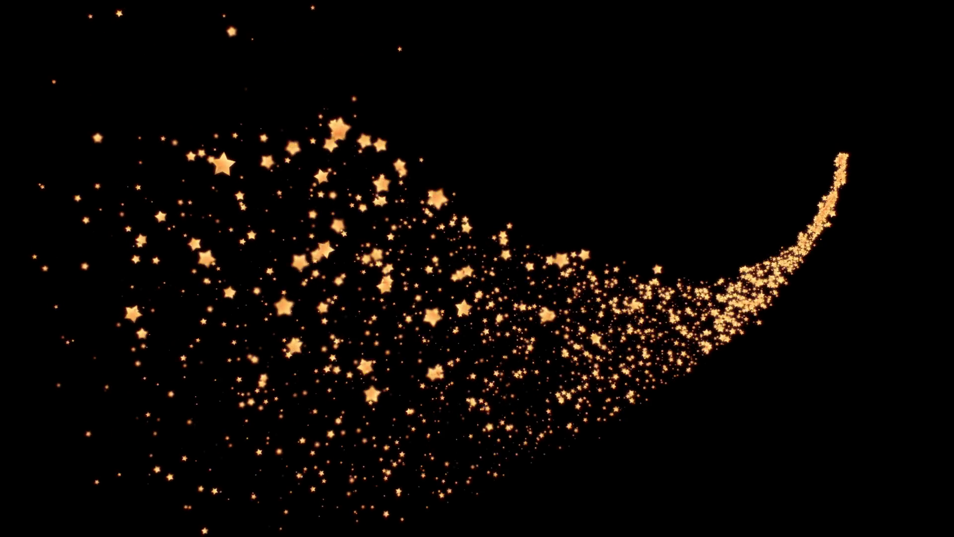 Glittering Gold Star Dust Circle Glow Stock Motion Graphics SBV ...