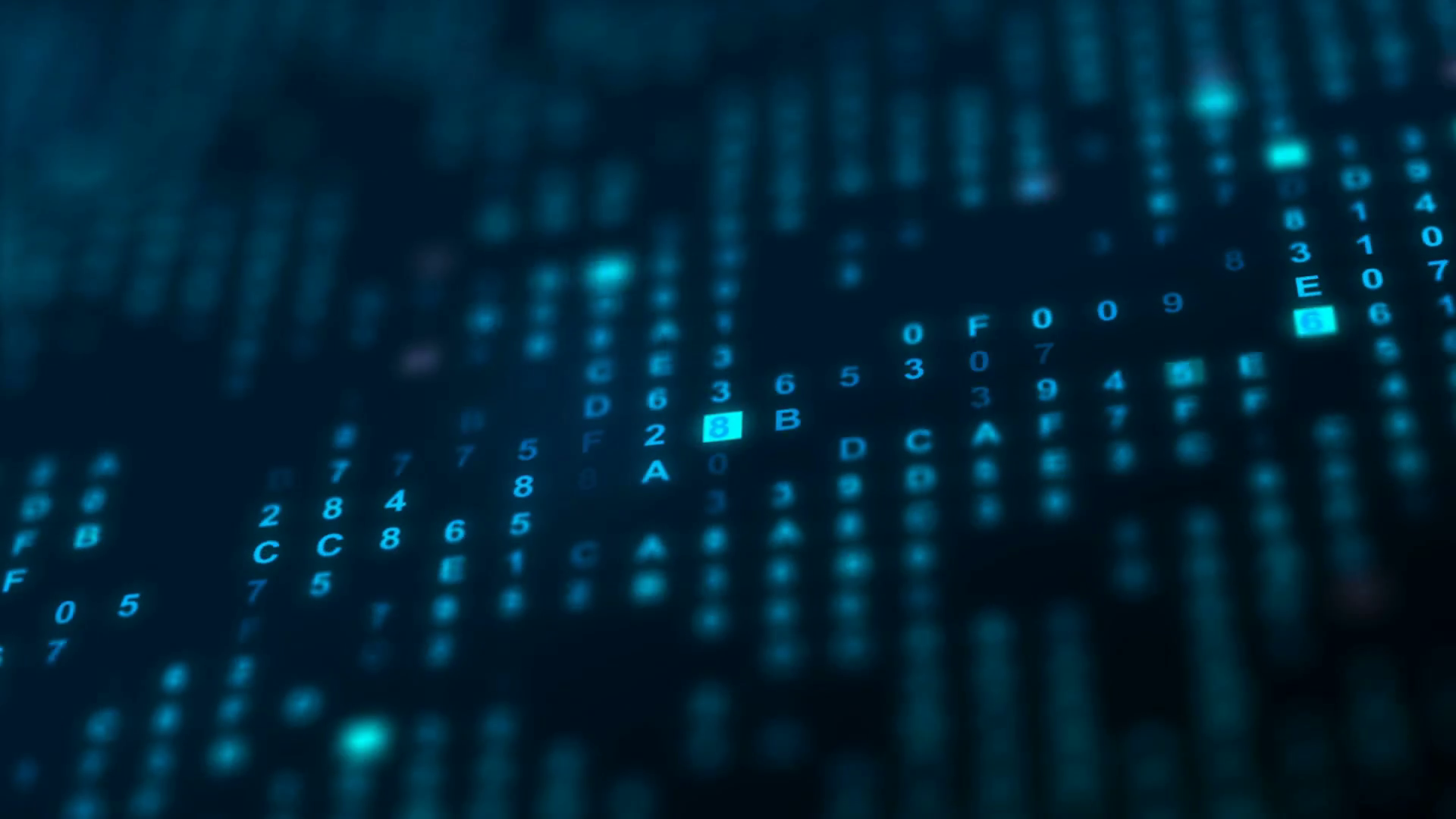 Hexadecimal Data Loopable Background Stock Footage SBV-328630662 ...