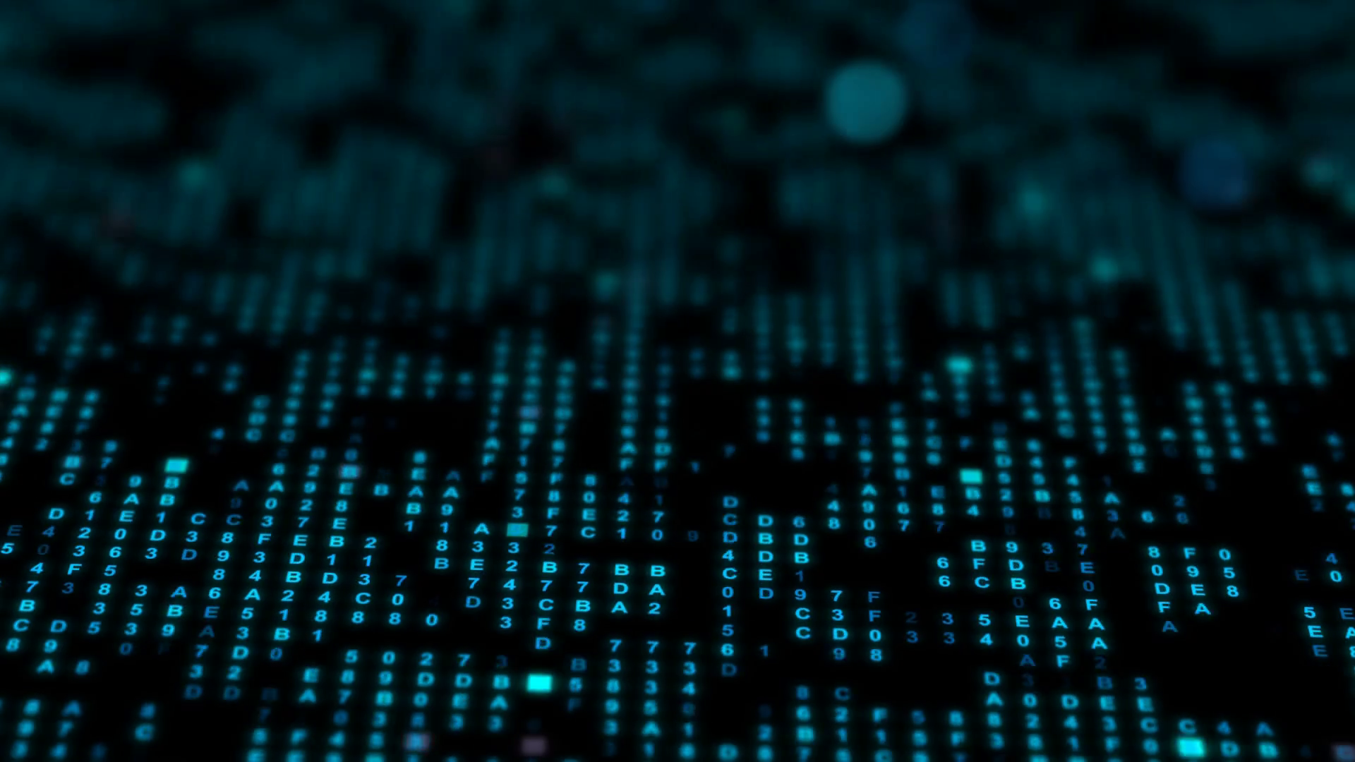 Hexadecimal Data Loopable Background Stock Motion Graphics SBV ...