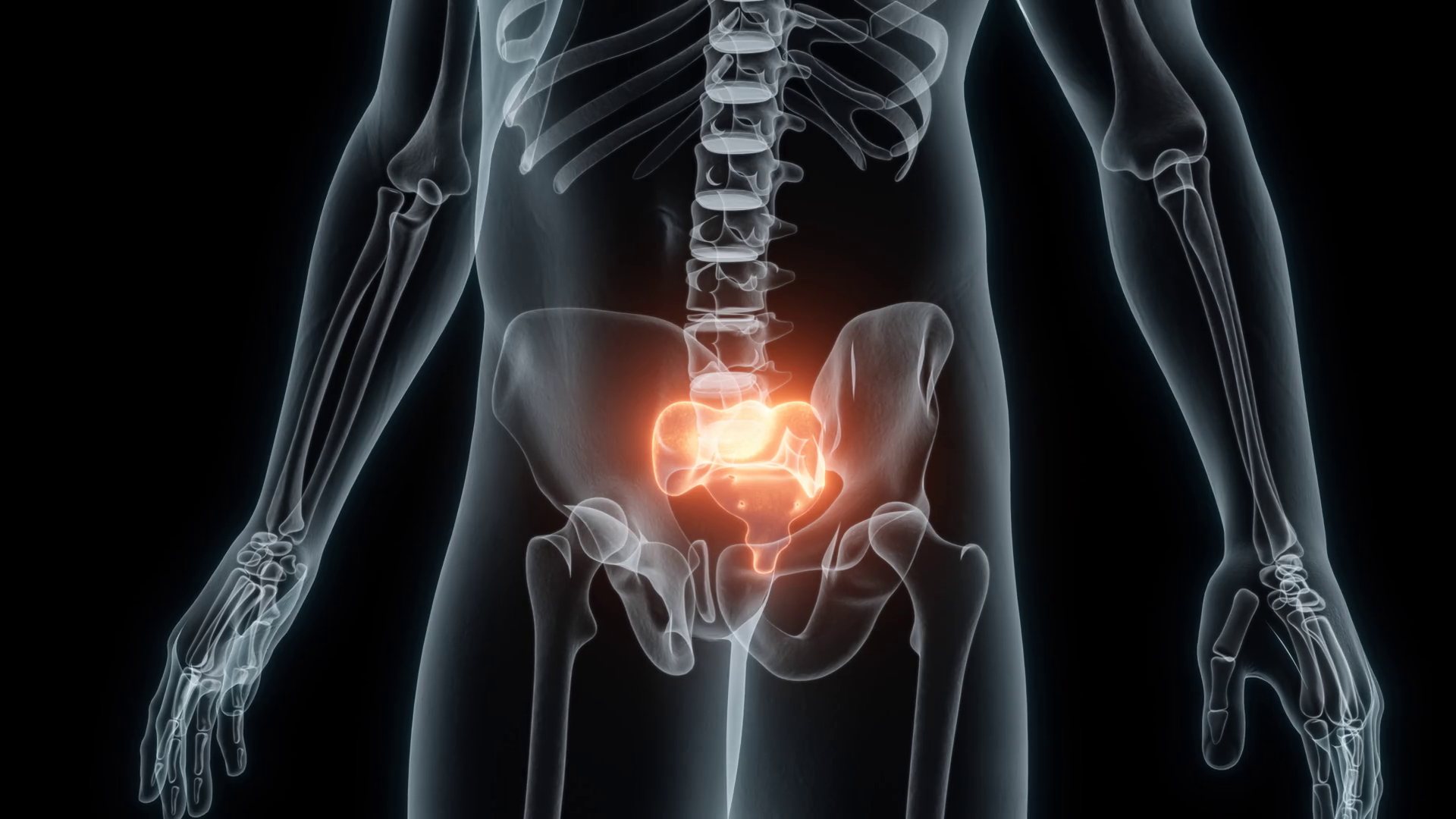 3d Rendering Of Medical Animation Of Sacrum Stock Footage SBV-347585679 ...