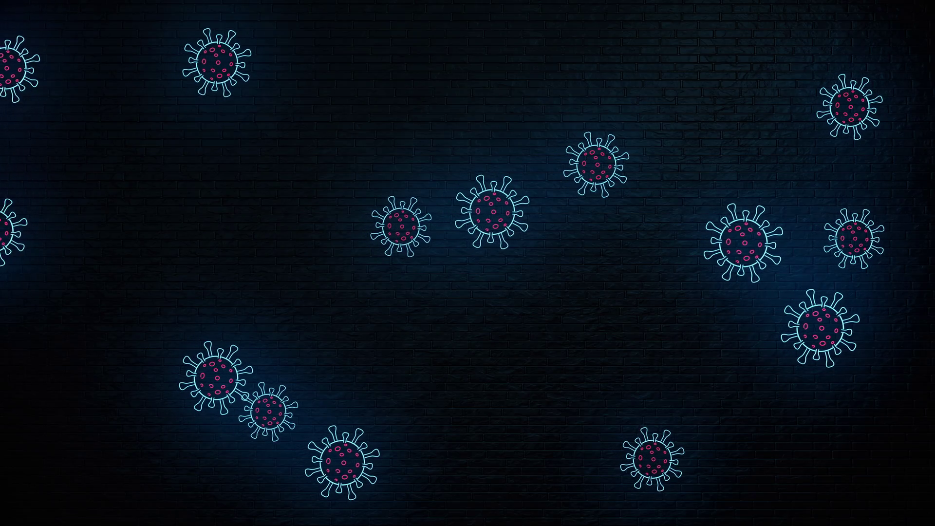 Particle Movement Virus Coronavirus 2019-nCo Neon Sign Concept ...