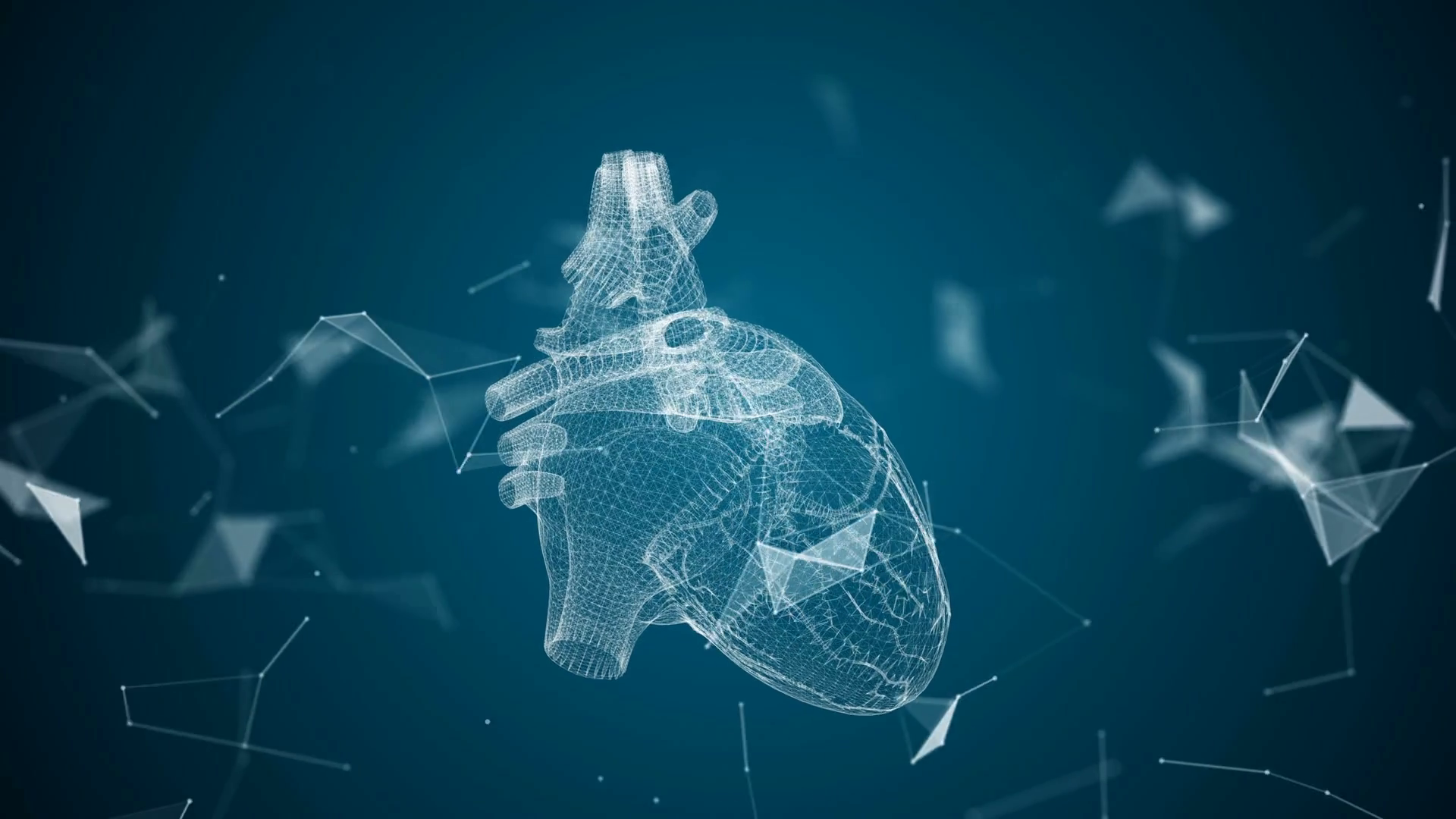 The Human Heart Is Formed Spinning Particles Stock Motion Graphics SBV ...