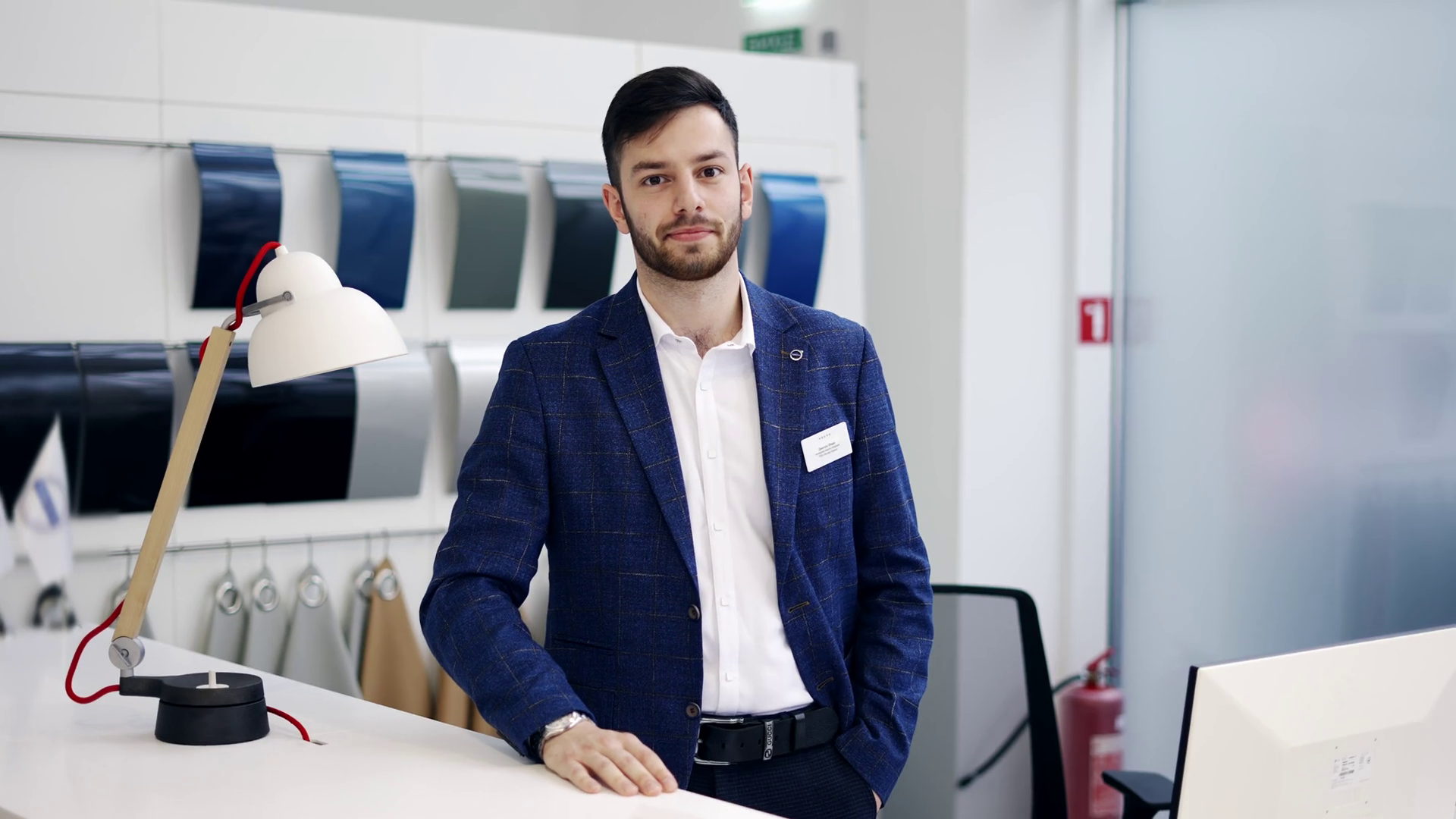 Portrait Of Young Car Salesman At Dealership Stock Footage SBV ...