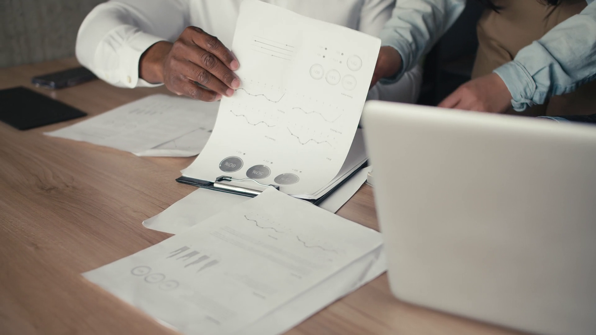 Paper Work In Office Hands Sorting Through Stock Footage SBV-347727728 ...