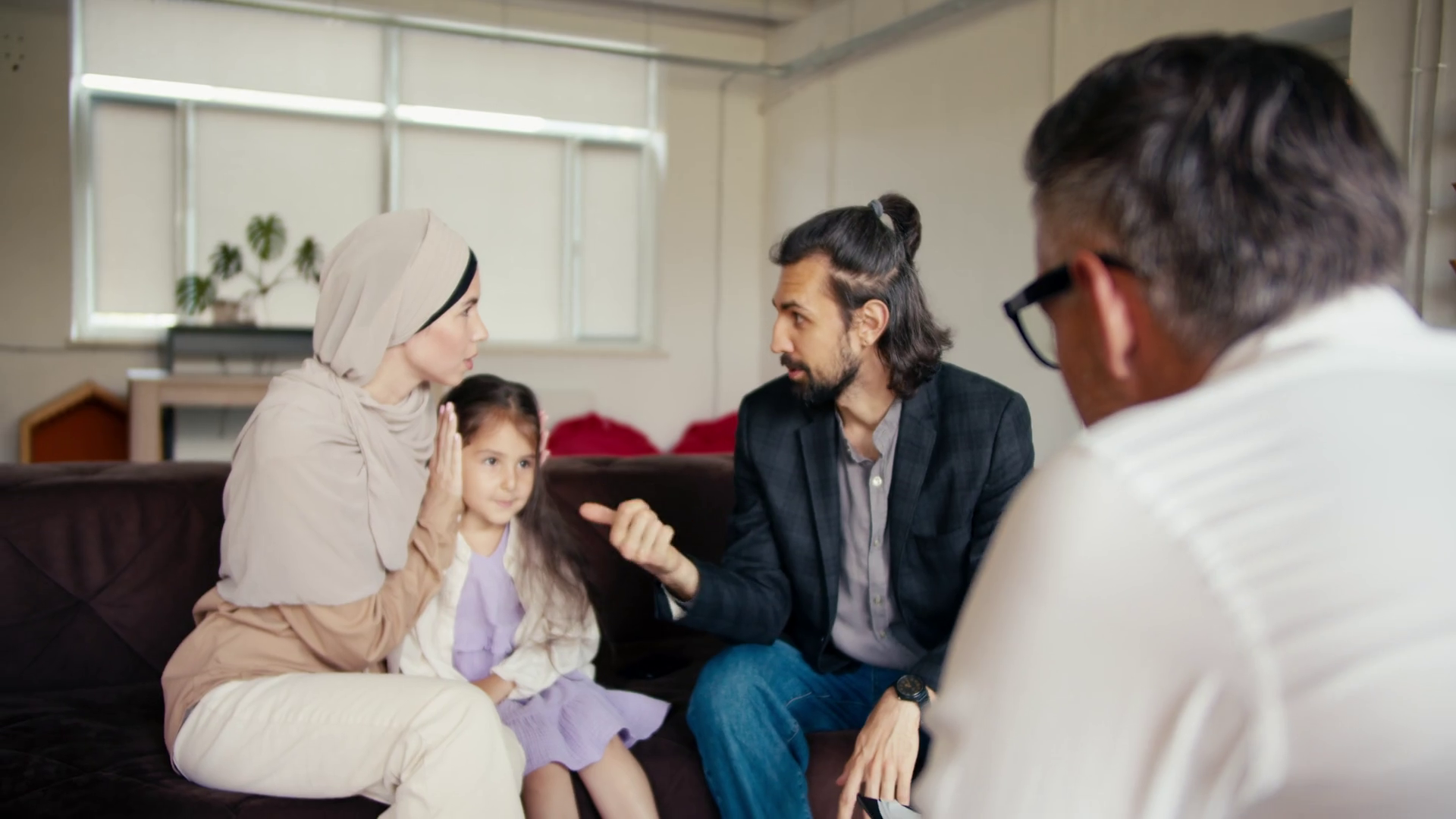 Misunderstanding Solution Of Urgent Problems Stock Footage SBV ...